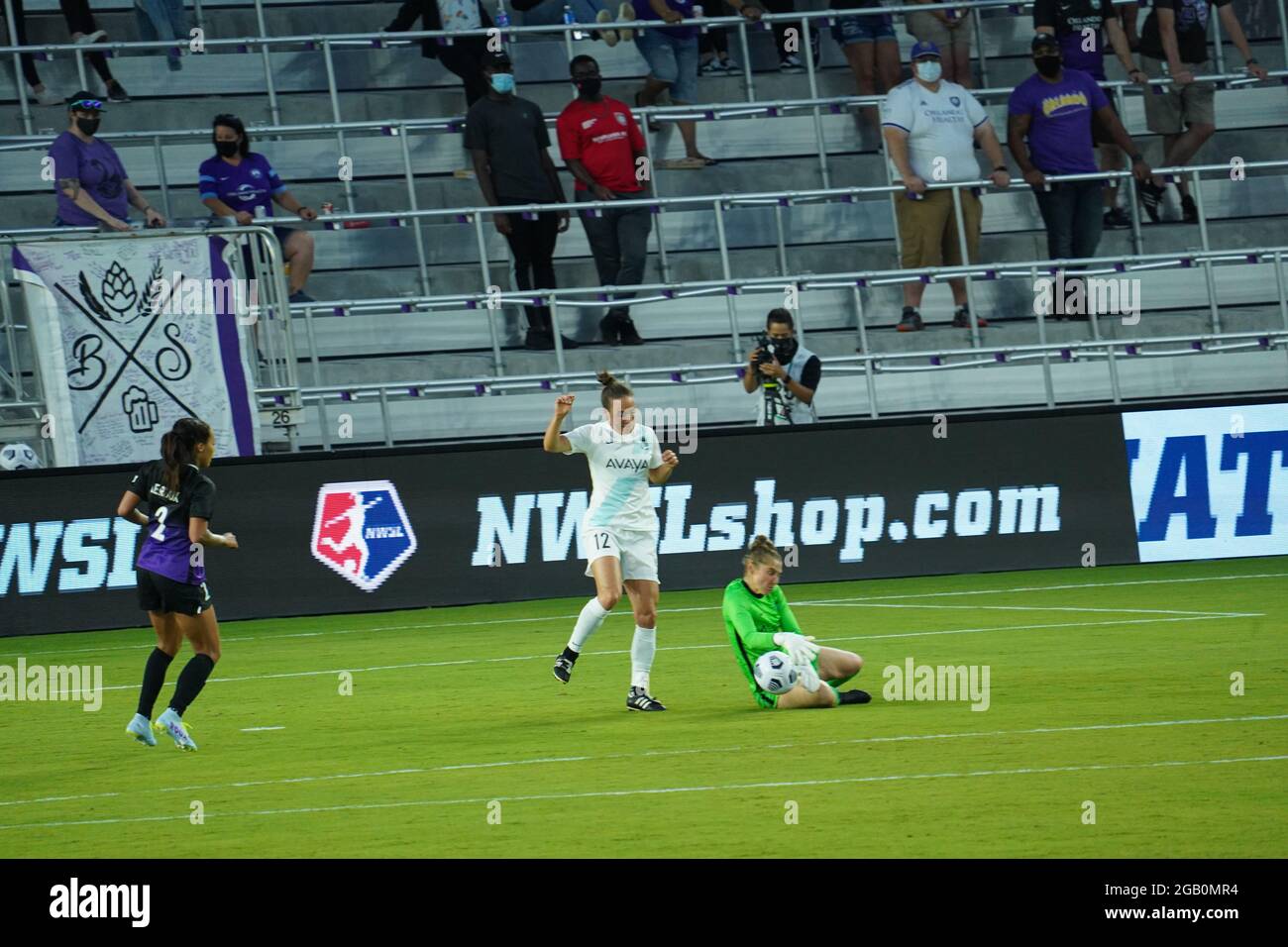 Orlando, Florida, USA, April 14, 2021, Gotham FC face the Orlando Pride ...