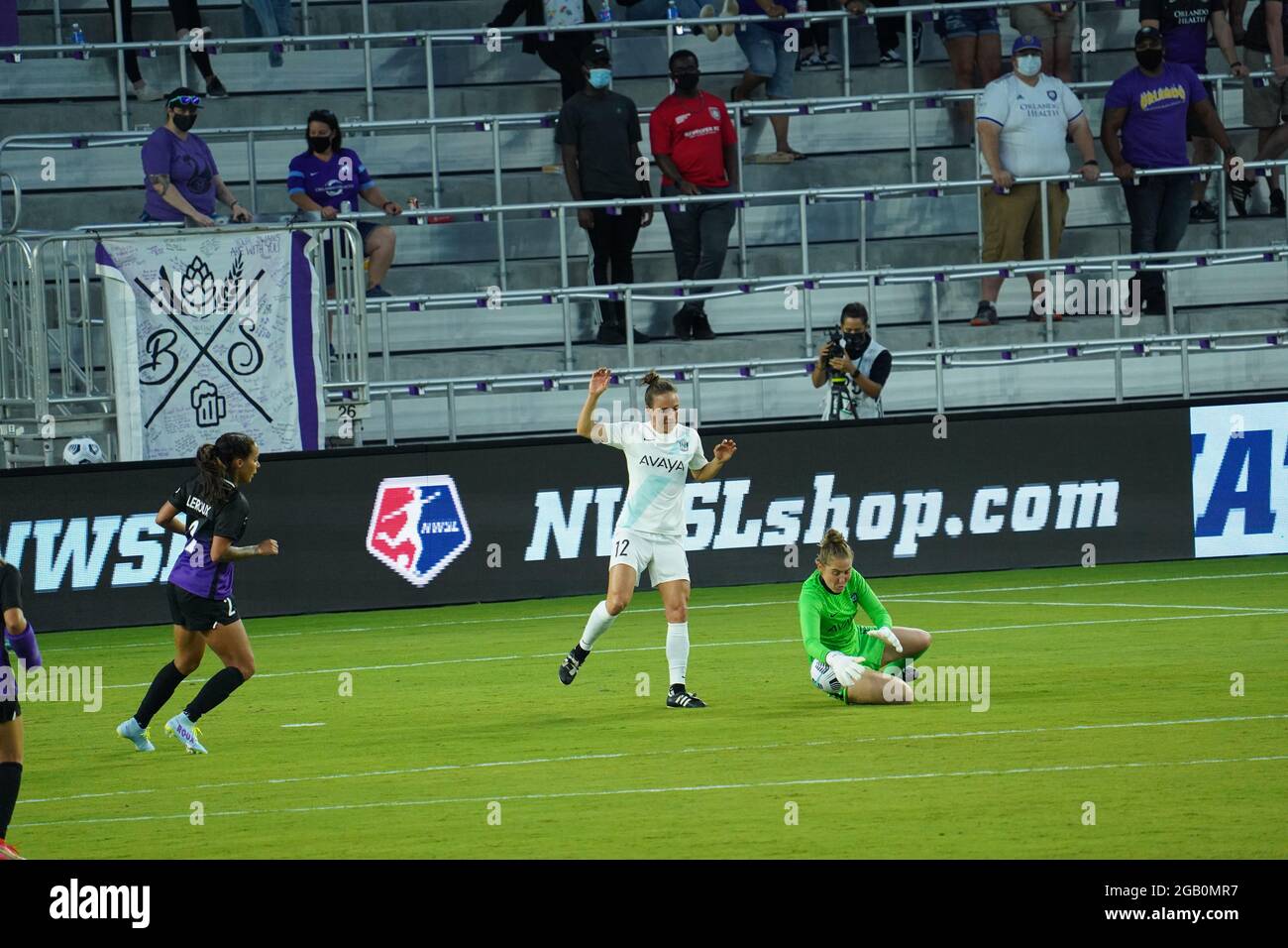 Orlando, Florida, USA, April 14, 2021, Gotham FC face the Orlando Pride ...