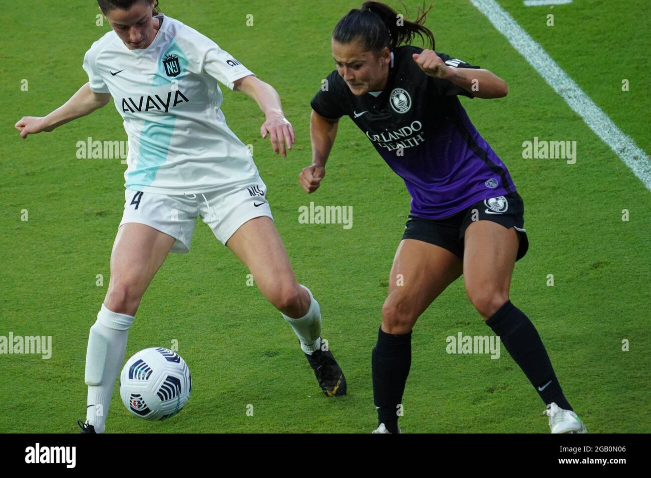 Orlando, Florida, USA, April 14, 2021, Gotham FC face the Orlando Pride ...