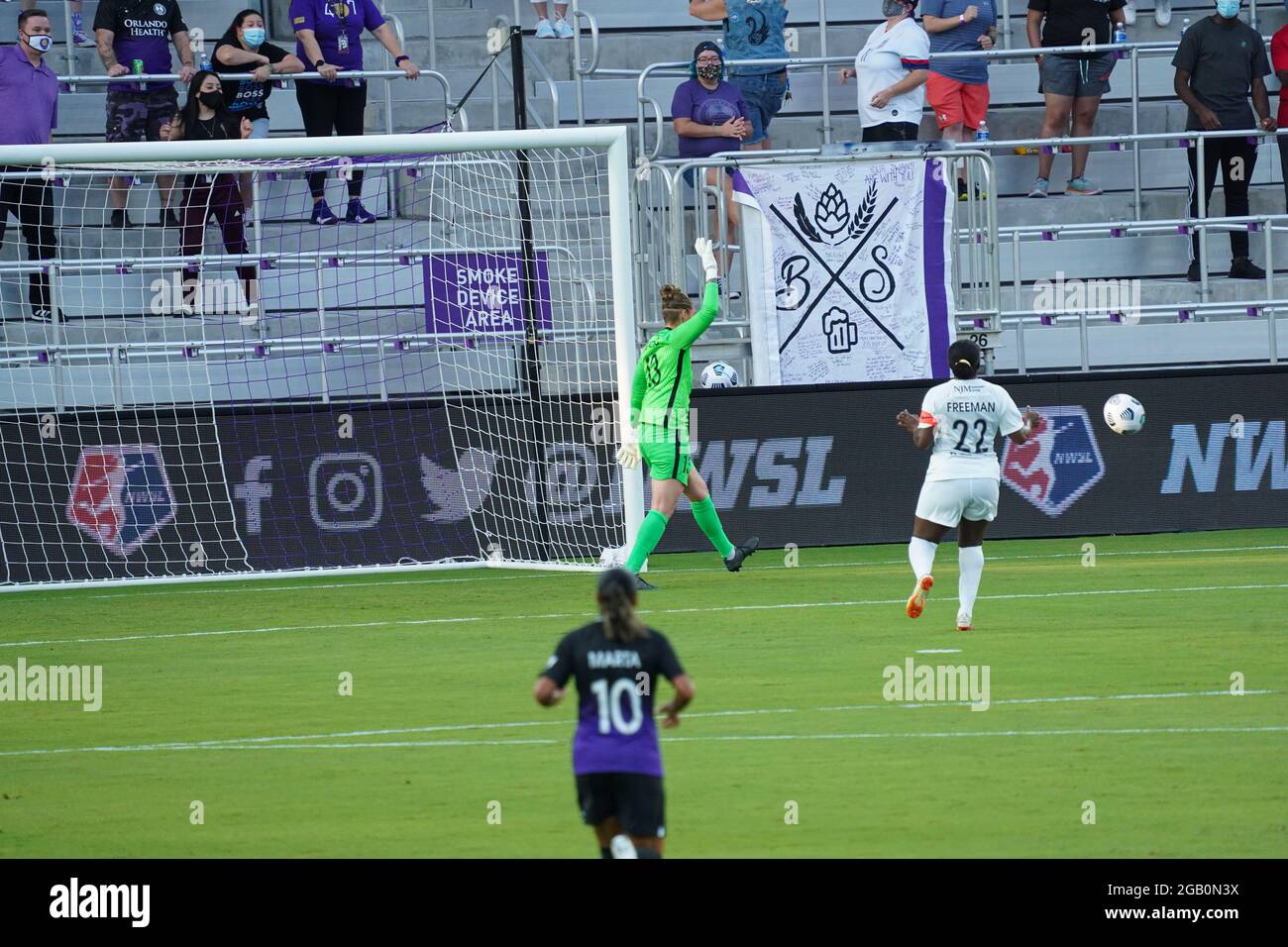 Orlando, Florida, USA, April 14, 2021, Gotham FC face the Orlando Pride ...