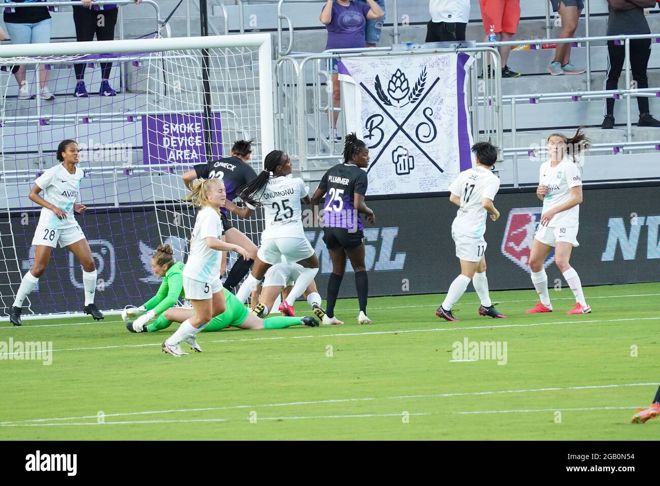 Orlando, Florida, USA, April 14, 2021, Gotham FC face the Orlando Pride ...