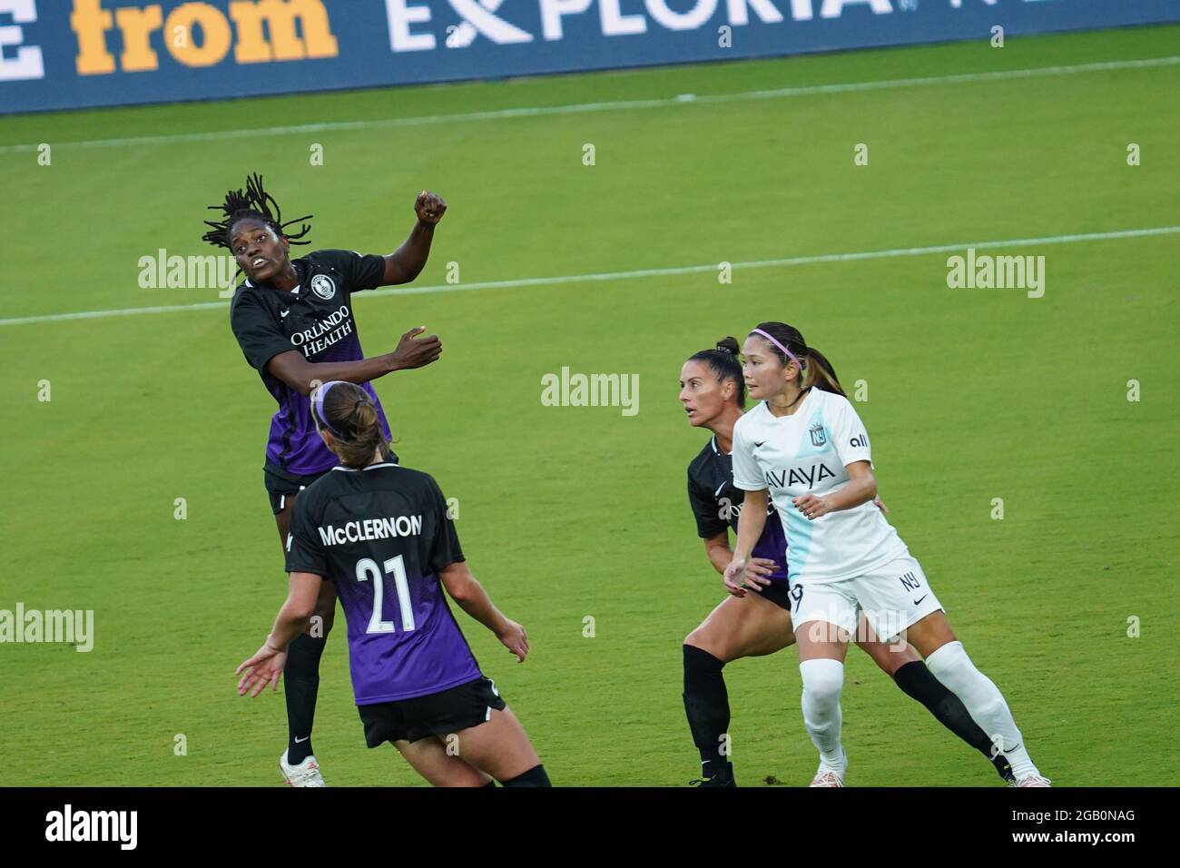 Orlando, Florida, USA, April 14, 2021, Gotham FC face the Orlando Pride ...