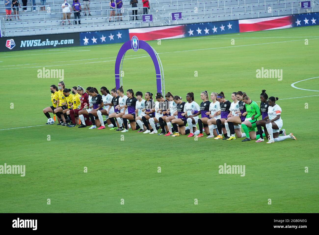 Orlando, Florida, USA, April 14, 2021, Gotham FC face the Orlando Pride ...
