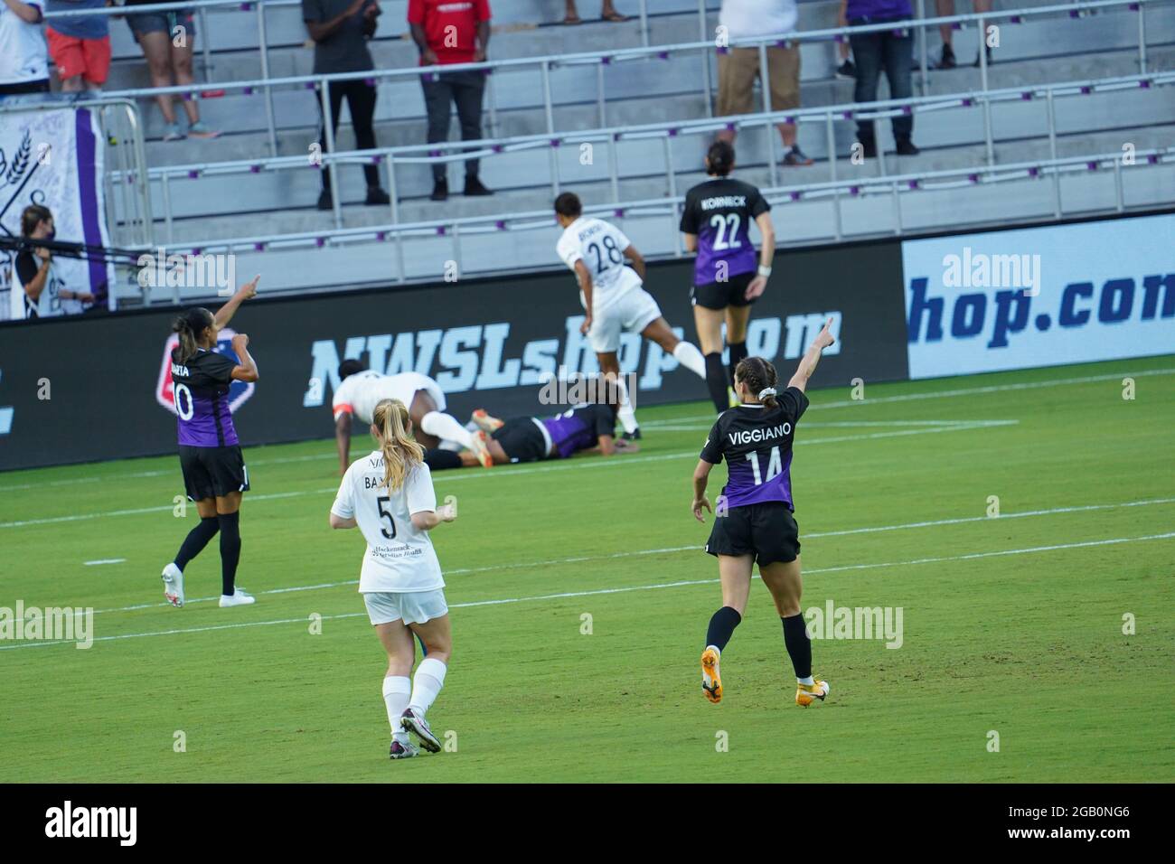Orlando, Florida, USA, April 14, 2021, Gotham FC face the Orlando Pride ...