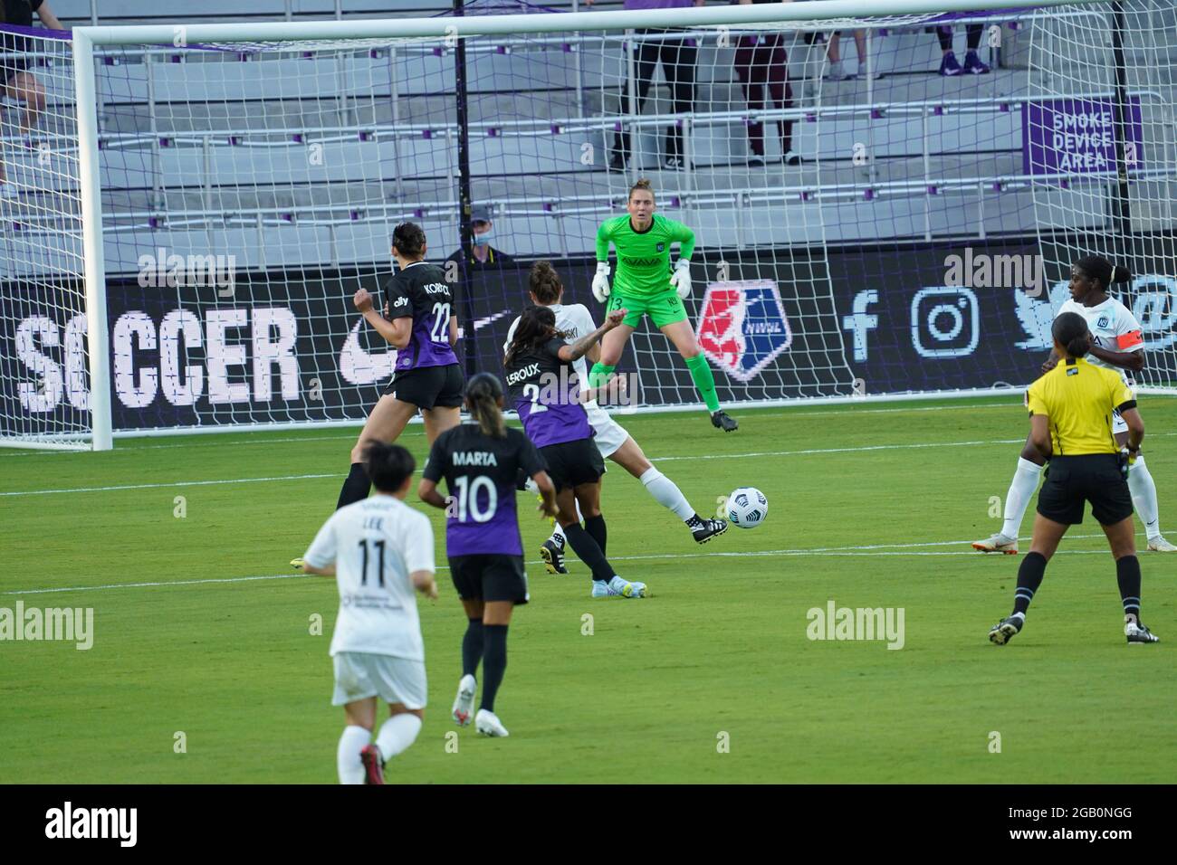 Orlando, Florida, USA, April 14, 2021, Gotham FC face the Orlando Pride ...