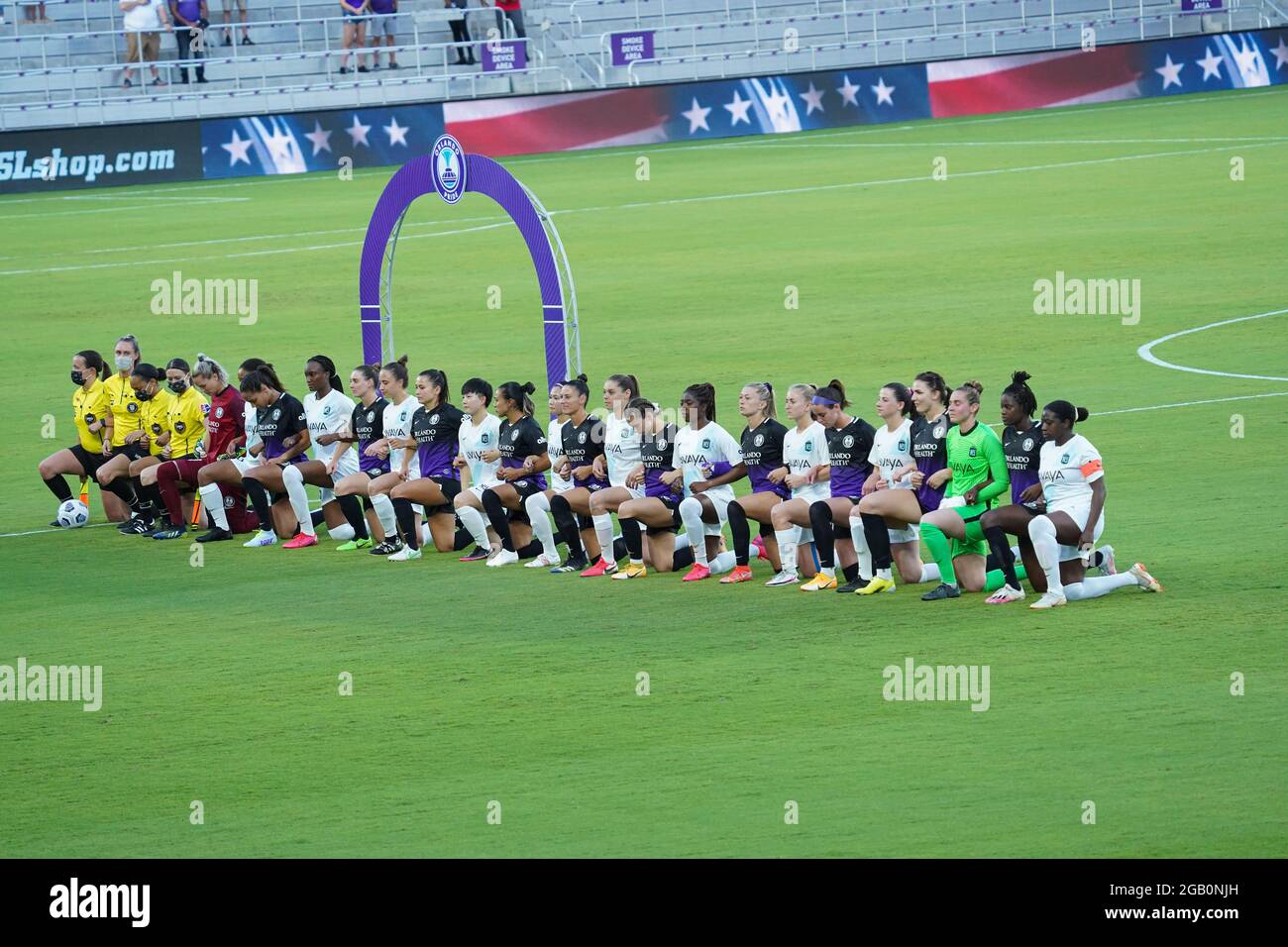 Orlando, Florida, USA, April 14, 2021, Gotham FC face the Orlando Pride ...