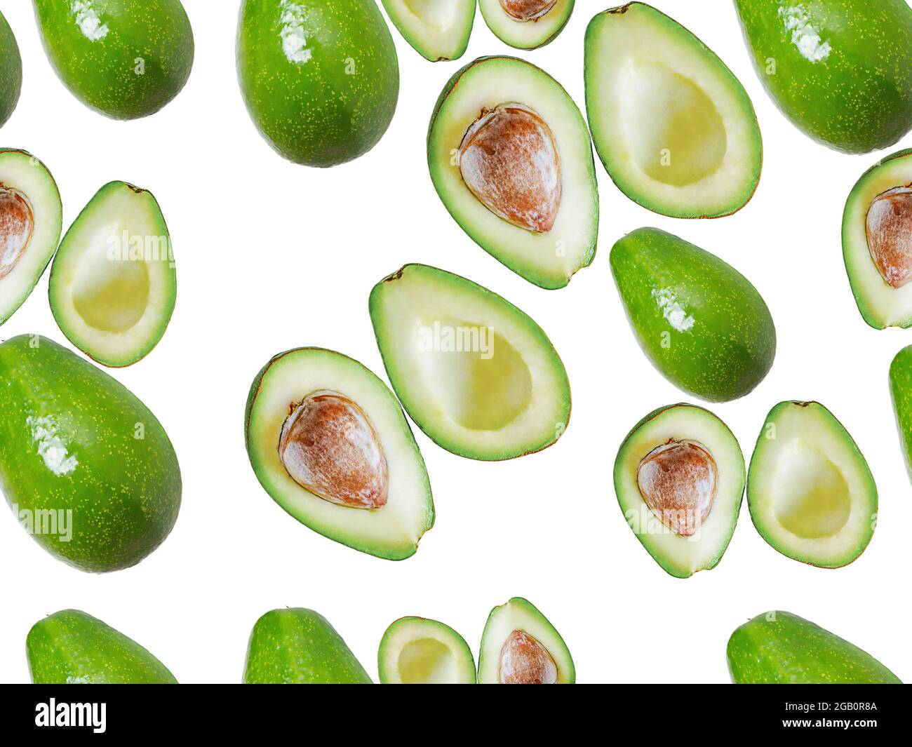 Seamless pattern with avocado. Tropical abstract background. Avocado ...