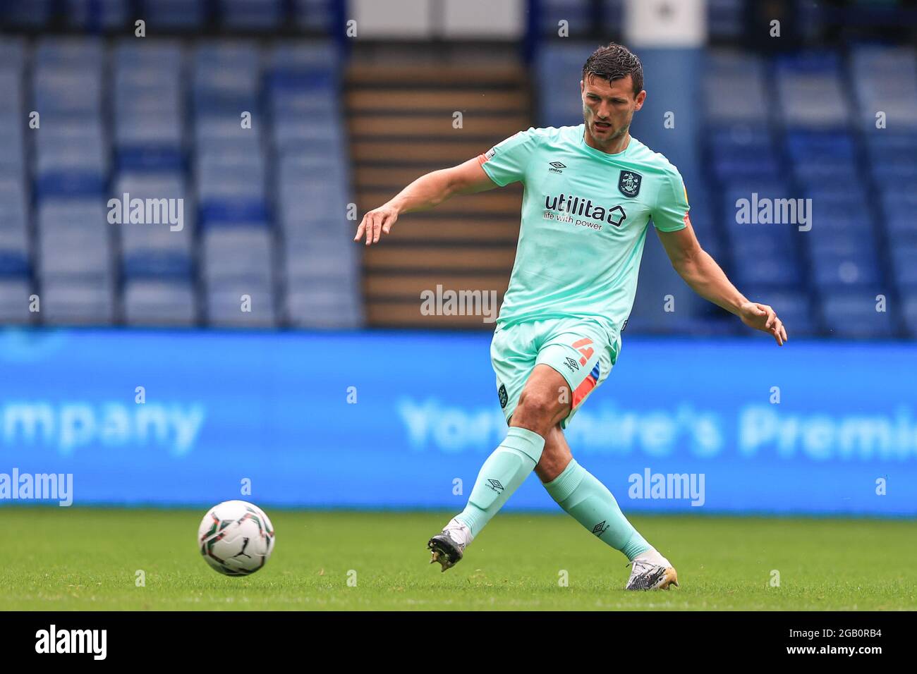 Matty Pearson #4 of Huddersfield Town passes the ball Stock Photo - Alamy