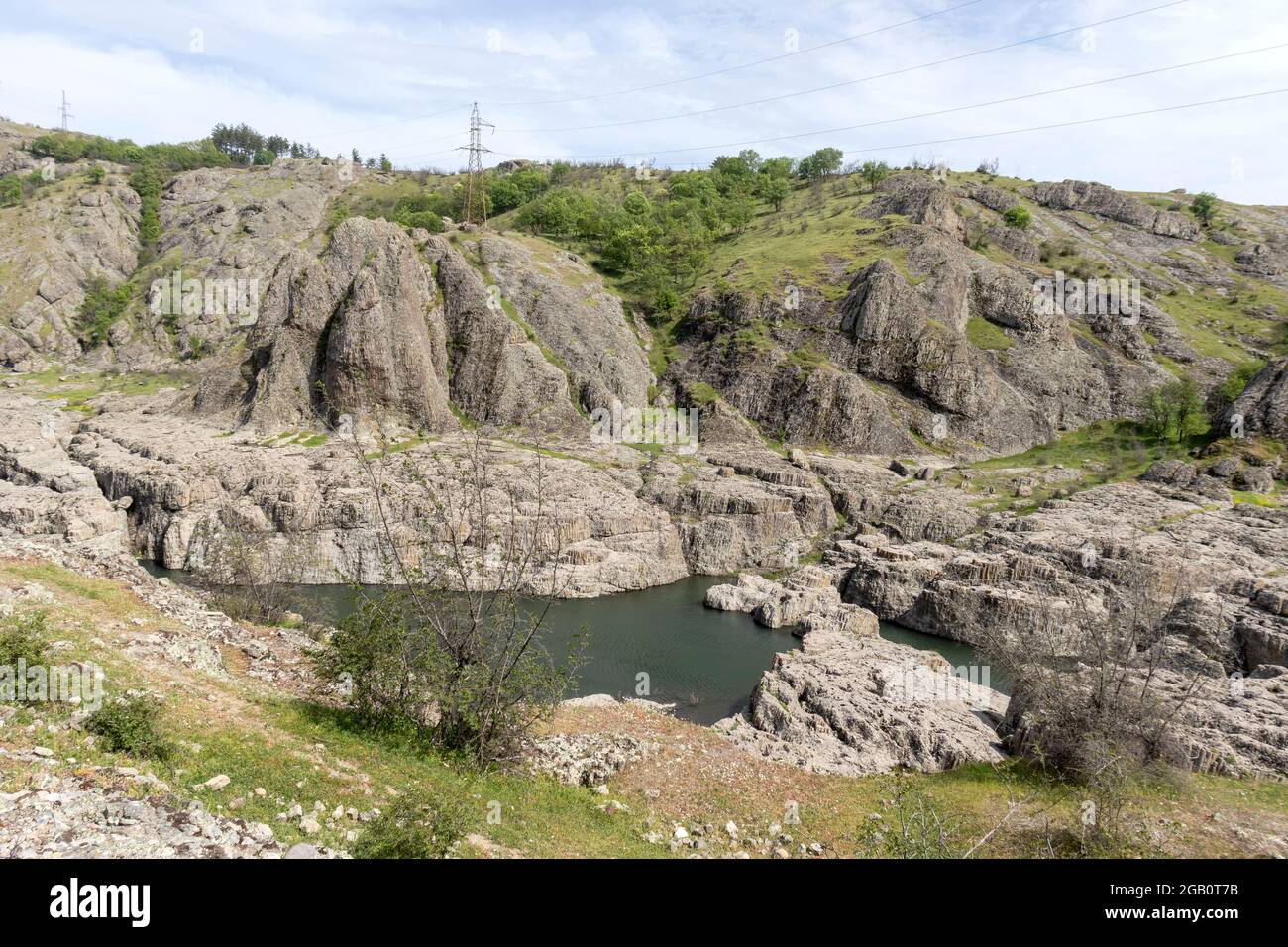 Sheytan Dere (Shaitan River) Canyon under the dam of Studen Kladenets ...