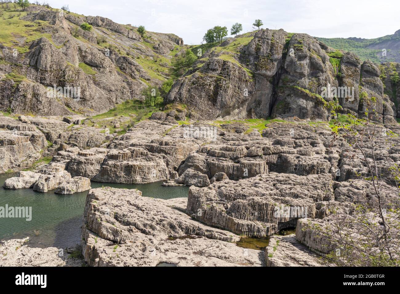 Sheytan Dere (Shaitan River) Canyon under the dam of Studen Kladenets ...