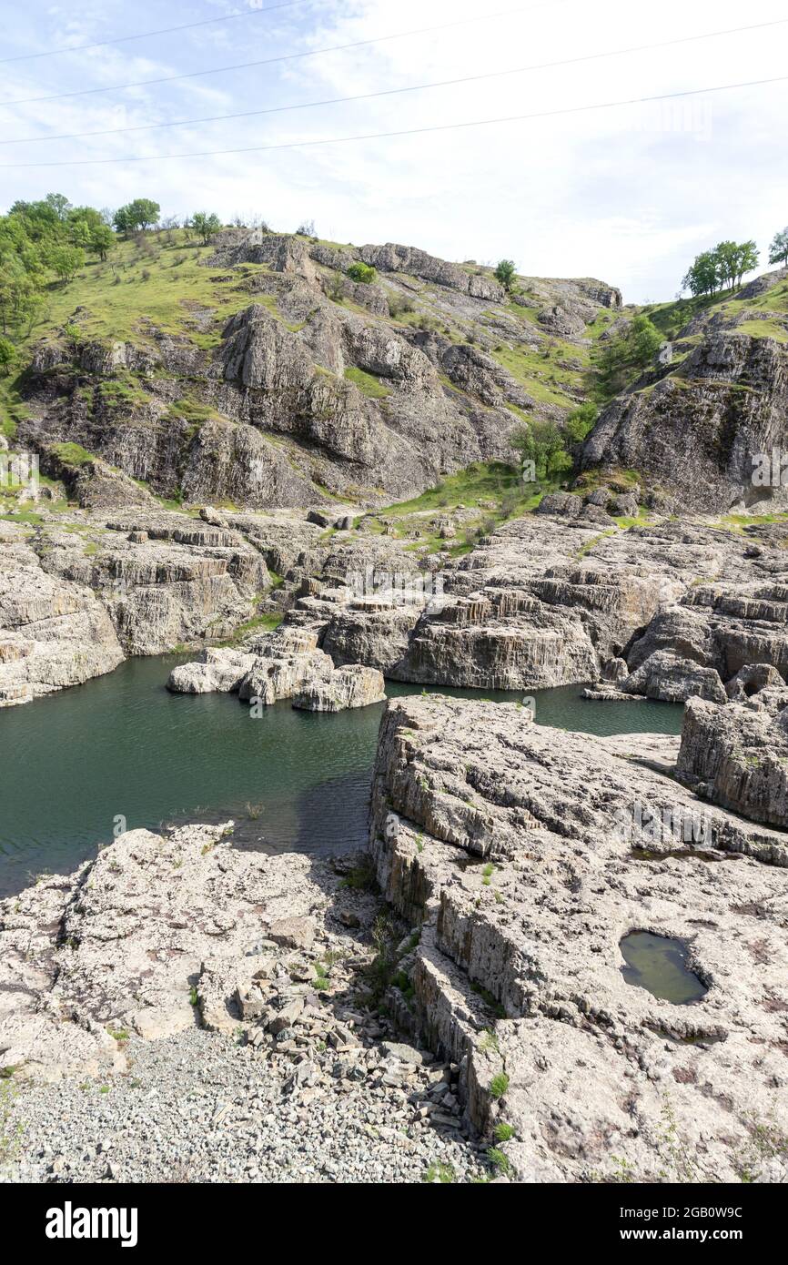 Sheytan Dere (Shaitan River) Canyon under the dam of Studen Kladenets ...