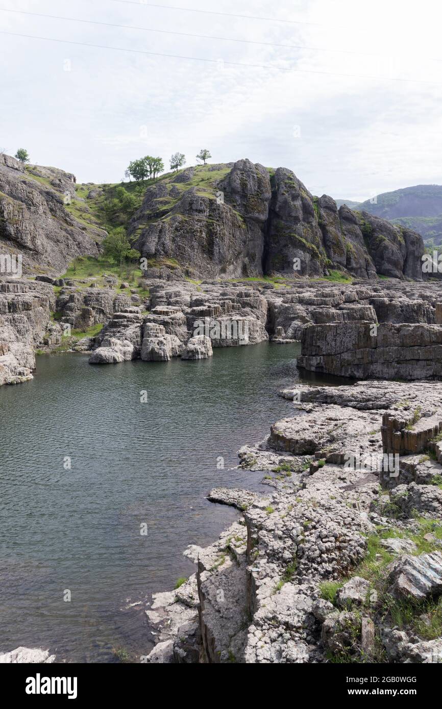 Sheytan Dere (Shaitan River) Canyon under the dam of Studen Kladenets ...