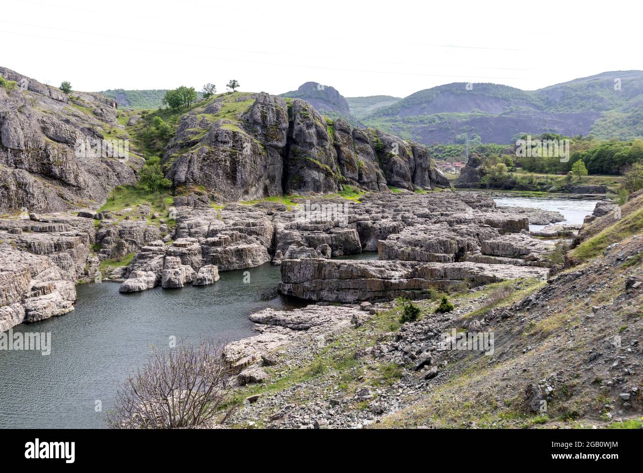 Sheytan Dere (Shaitan River) Canyon under the dam of Studen Kladenets ...