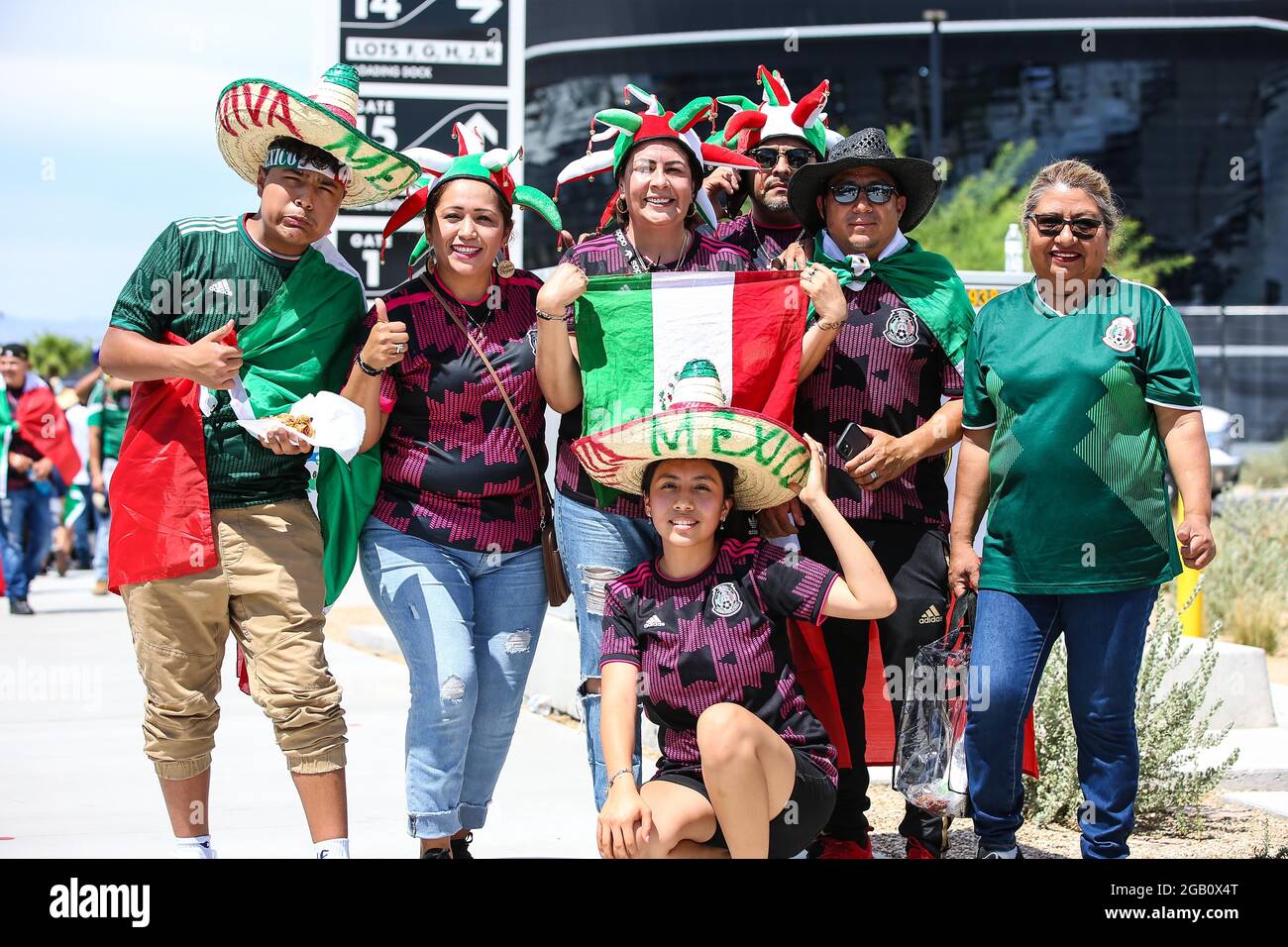 August 1, 2021: Mexico fans show support for their team prior to the ...