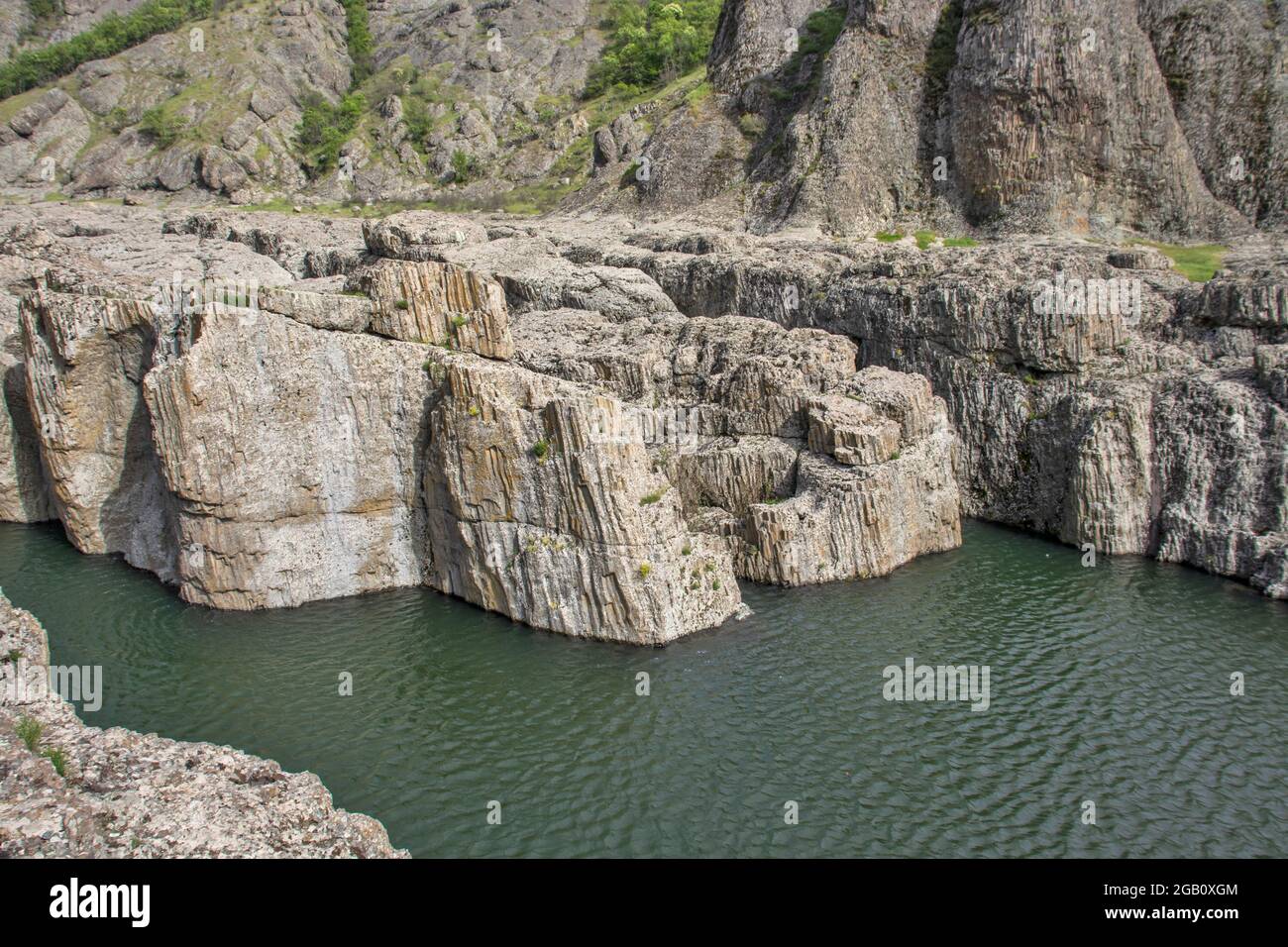 Sheytan Dere (Shaitan River) Canyon under the dam of Studen Kladenets ...