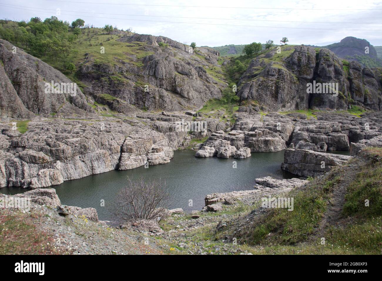Sheytan Dere (Shaitan River) Canyon under the dam of Studen Kladenets ...