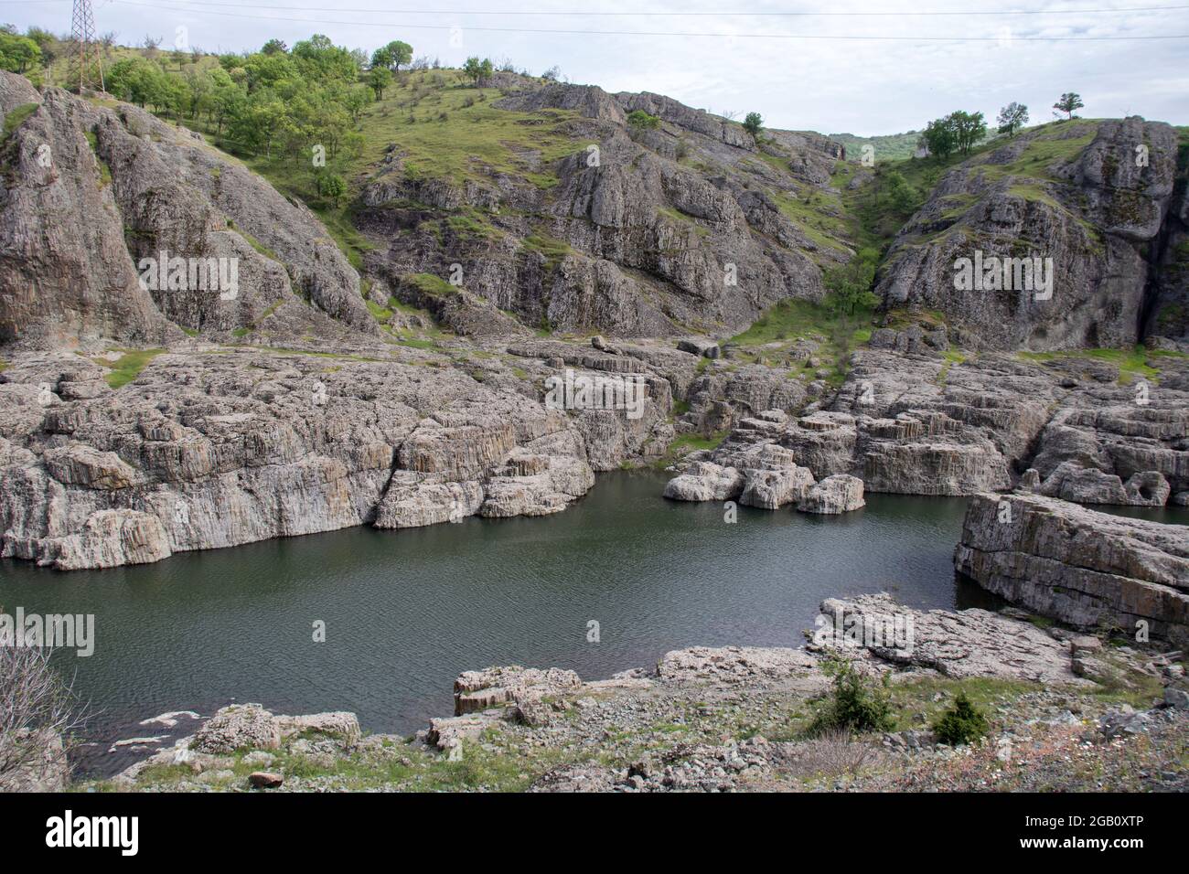 Sheytan Dere (Shaitan River) Canyon under the dam of Studen Kladenets ...