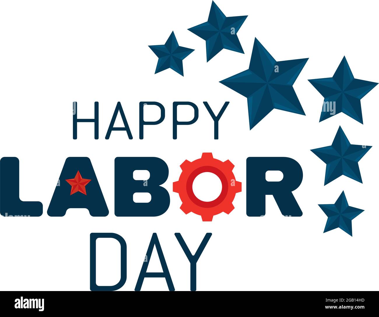 happy labor day with stars Stock Vector Image & Art - Alamy