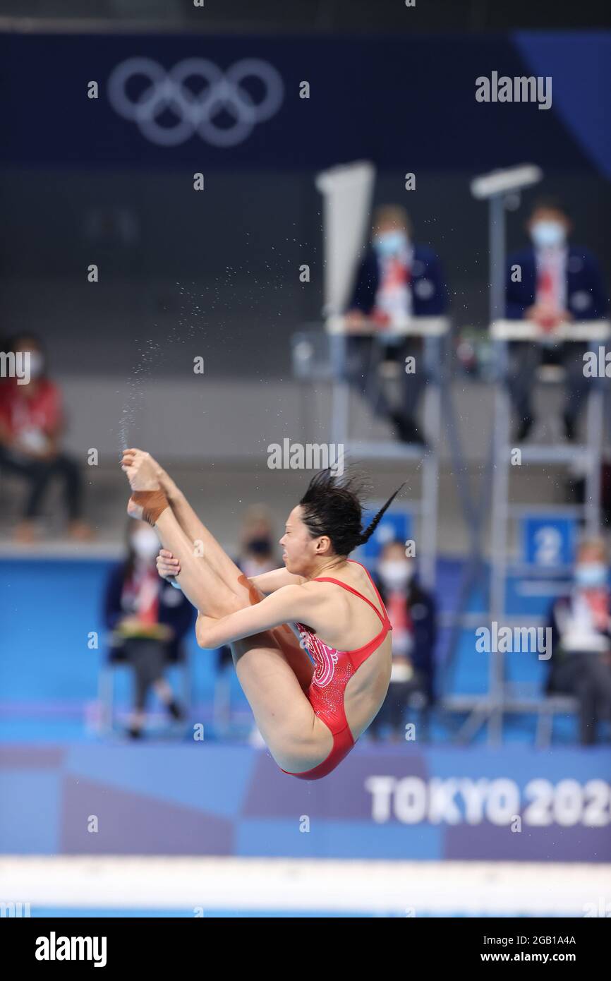 Tokyo, Japan. 1st Aug, 2021. Wang Han (CHN) Diving : Women's 3m ...