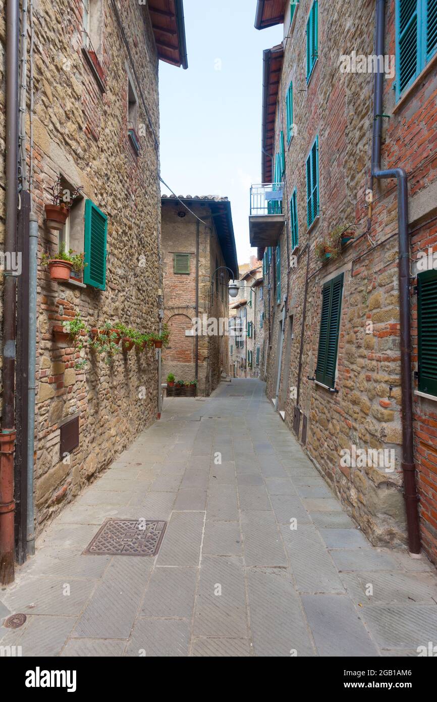 Passignano sul Trasimeno town view, Umbria, Italy. Trasimeno Lake ...