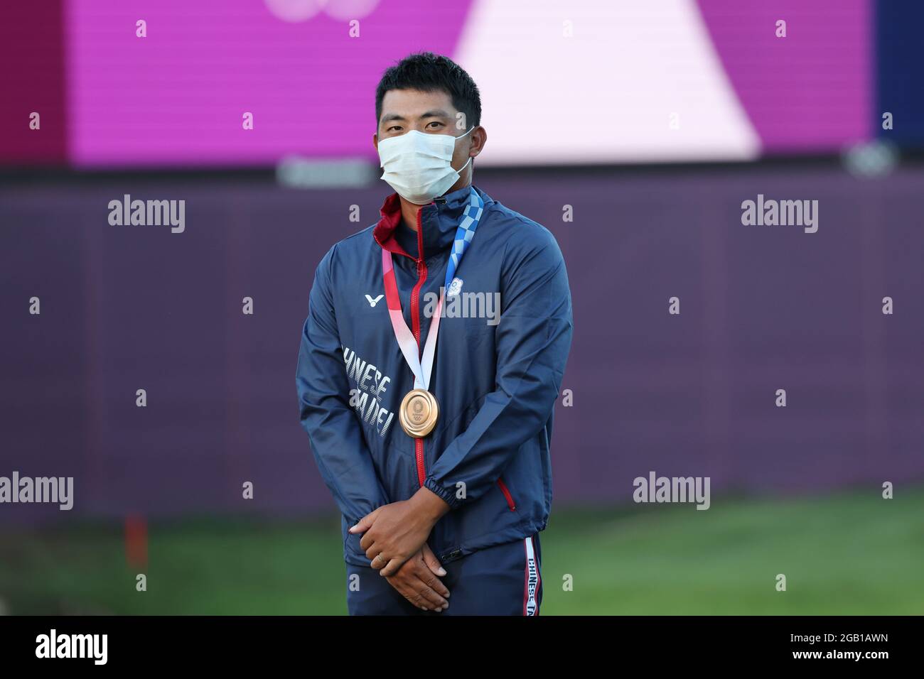 CT Pan (TPE), AUGAST 1, 2021 - Golf : Men's Medal Ceremony during the ...