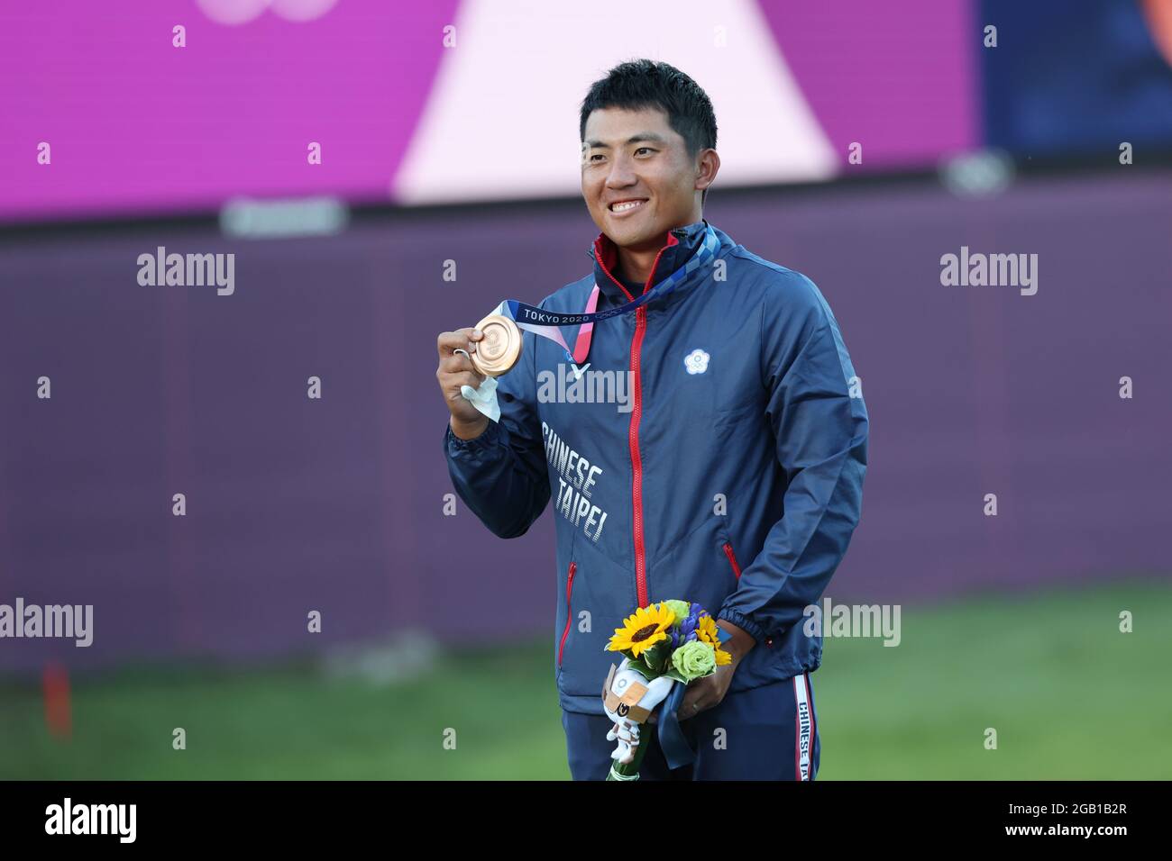 CT Pan (TPE), AUGAST 1, 2021 - Golf : Men's Medal Ceremony during the ...