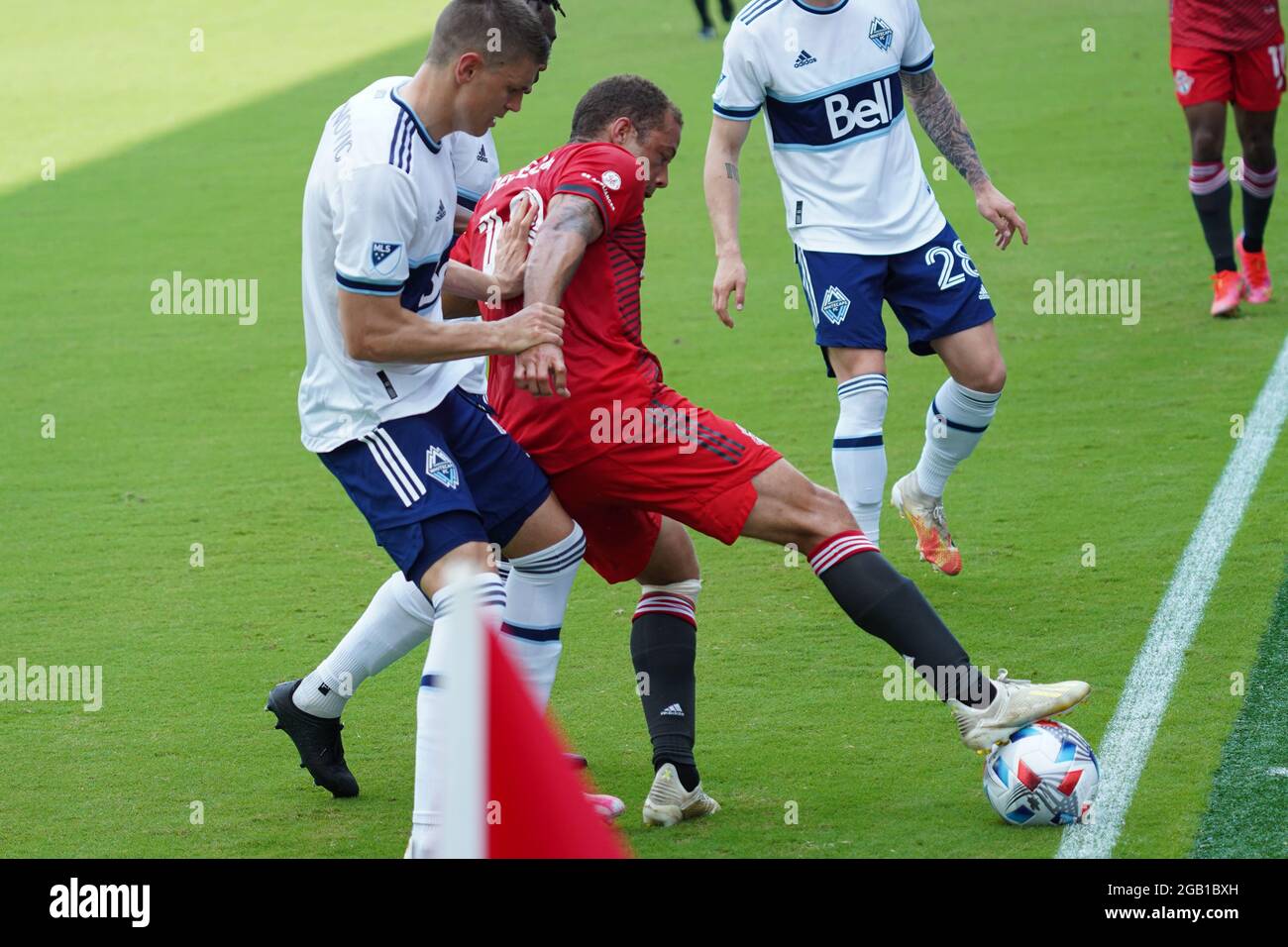 Orlando, Florida, USA, April 24, 2021, Toronto FC Midfielder Nick ...