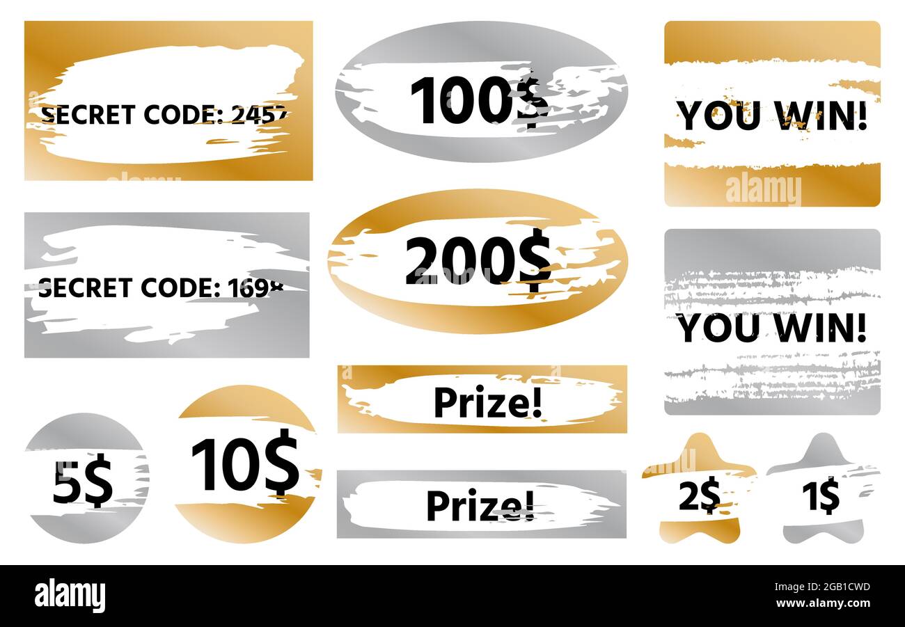 Scratch Card Vector