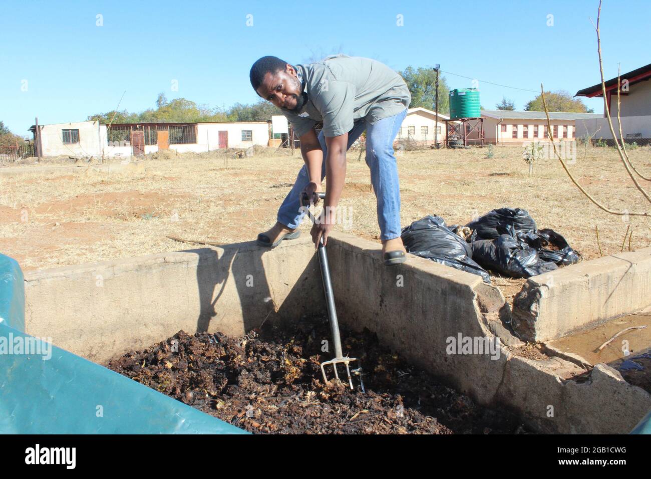 Gaborone, Botswana. 26th July, 2021. Cavin Rowayi, founder of Green ...