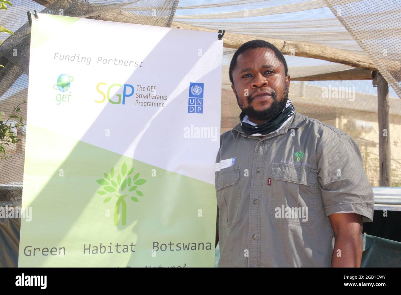 Gaborone, Botswana. 26th July, 2021. Cavin Rowayi, founder of Green ...