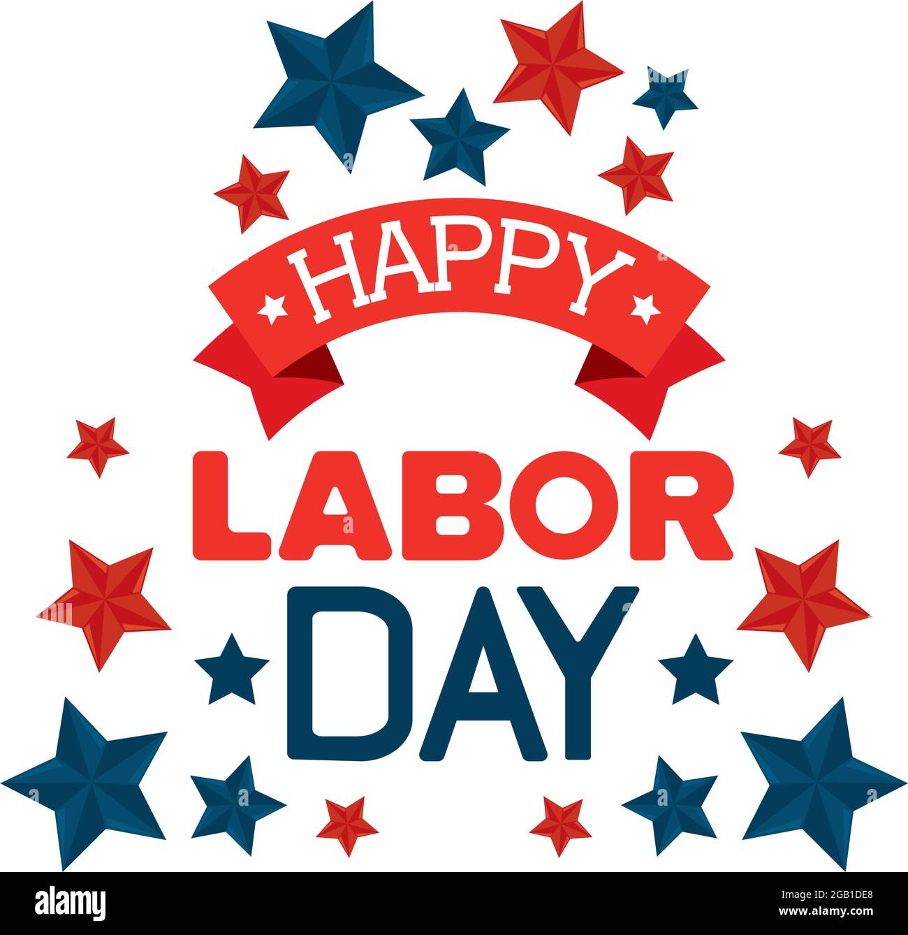 labor day with star icon Stock Vector Image & Art - Alamy