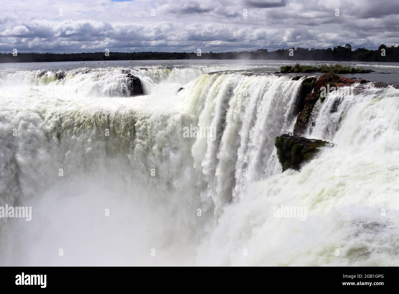 Devil's throat is the largest waterfall of the Iguazu Falls Stock Photo ...