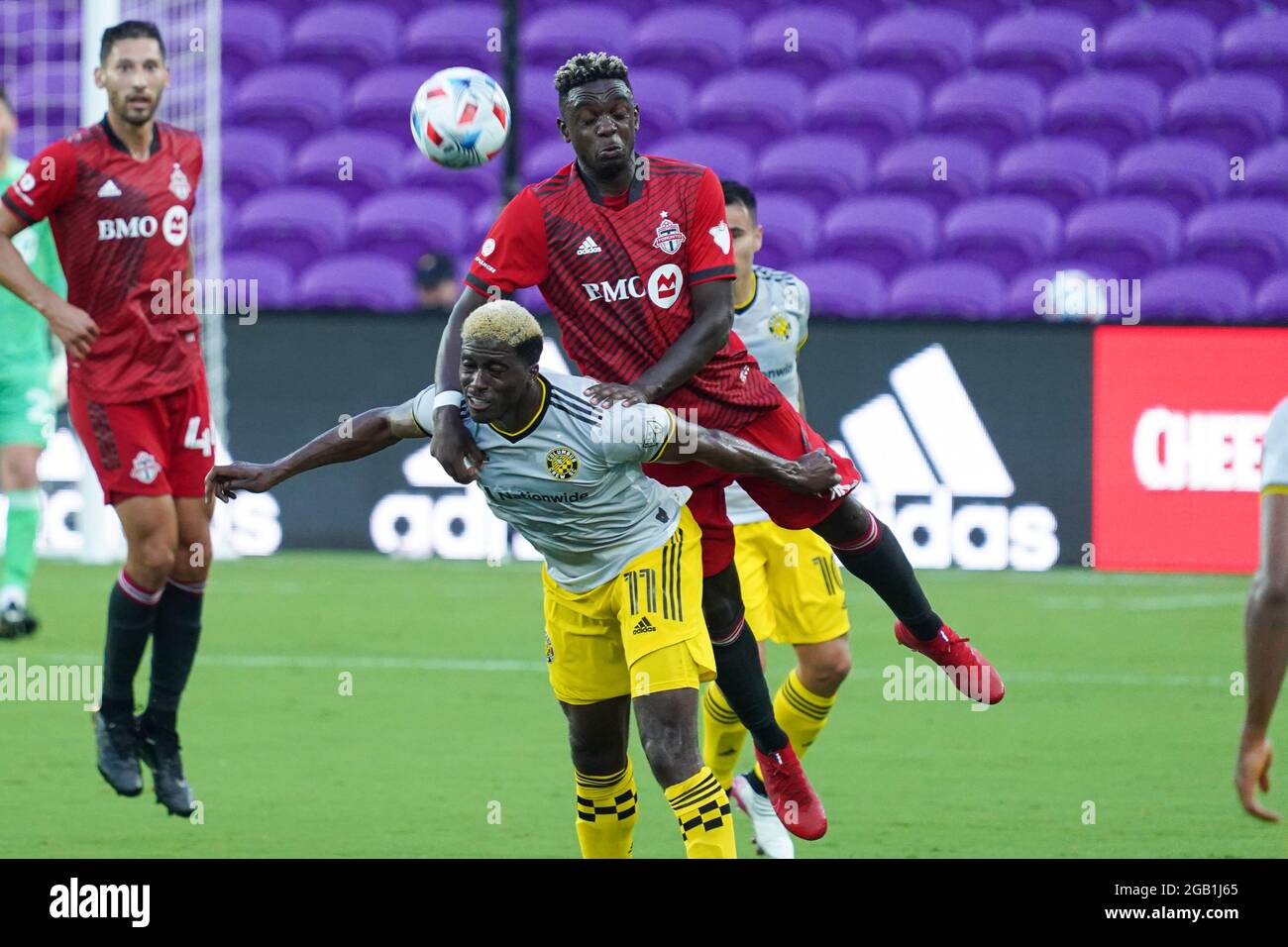 Orlando, Florida, USA, May 12, 2021, Toronto FC Defender Chris Mavinga ...