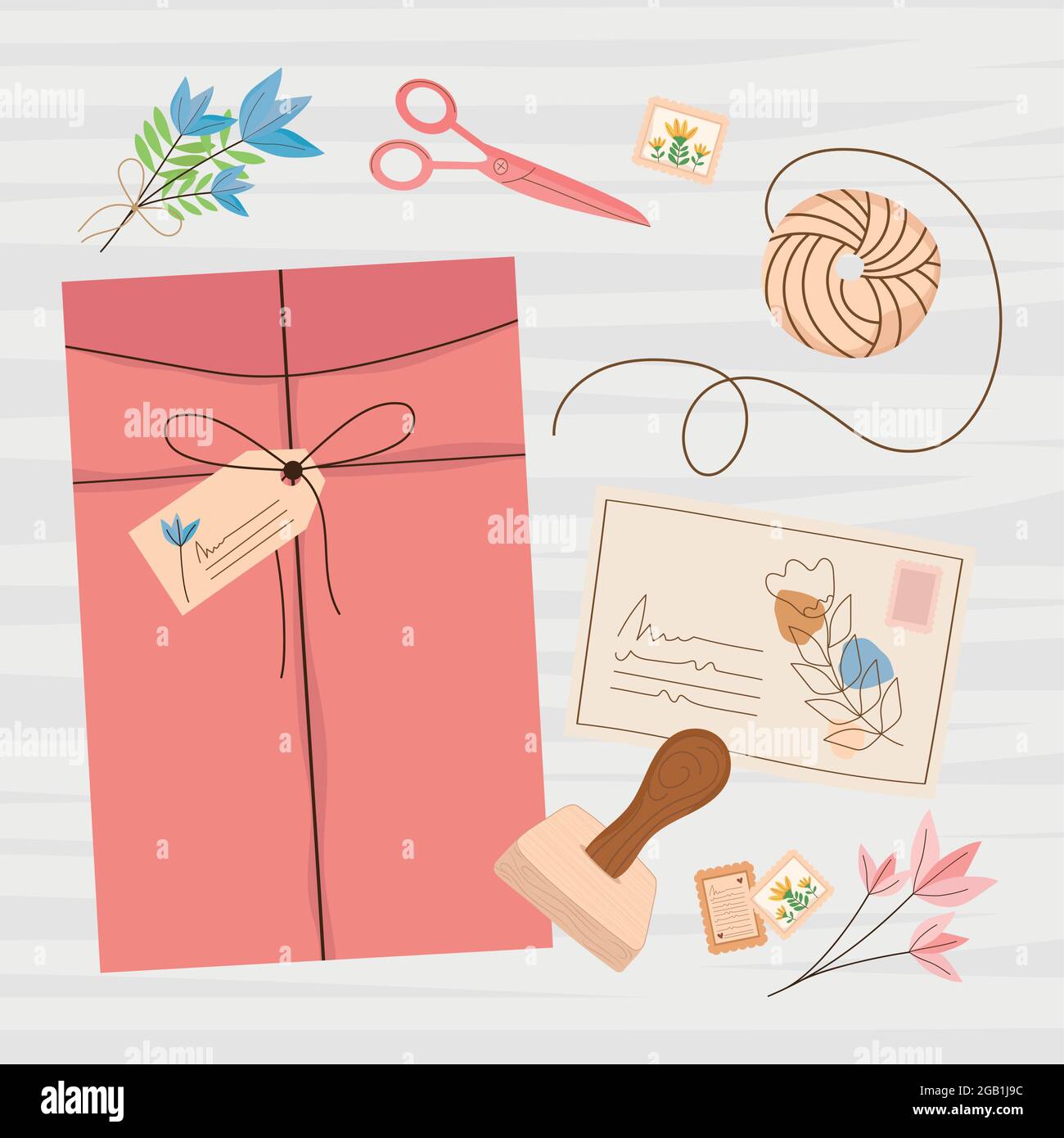 Envelope mail postmarks design Stock Vector Images - Alamy