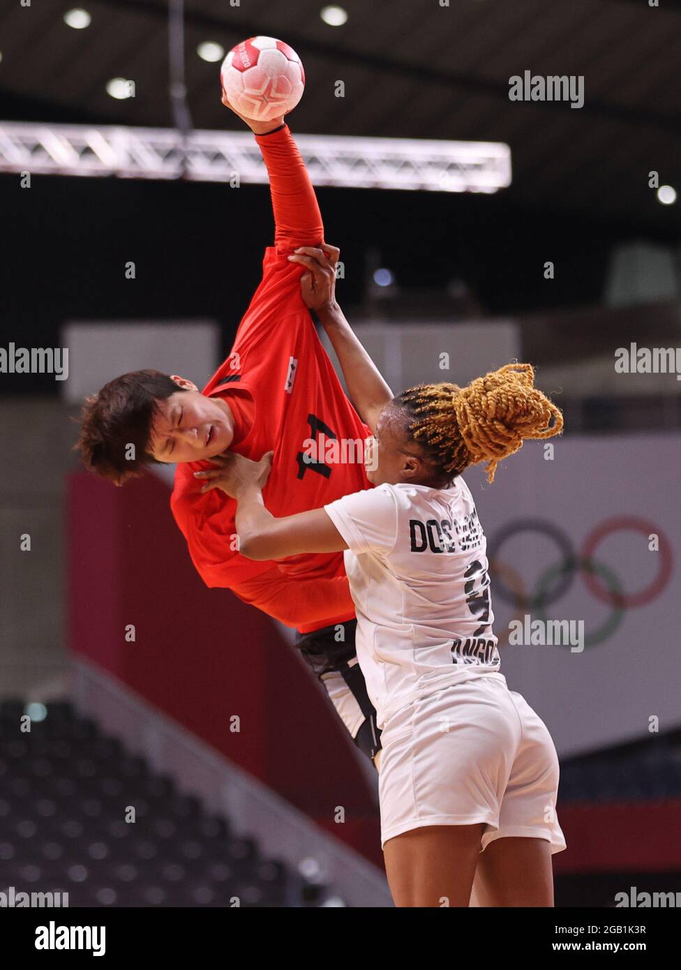 02nd Aug, 2021. S. Korean handball player Ryu Eun-hee (11) of South ...