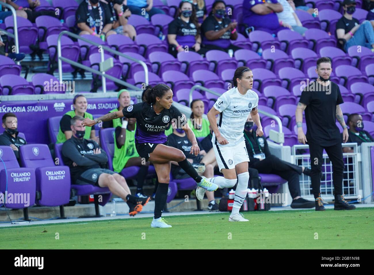 Orlando, Florida, USA, May 26, 2021, Portland Thorns face the Orlando ...