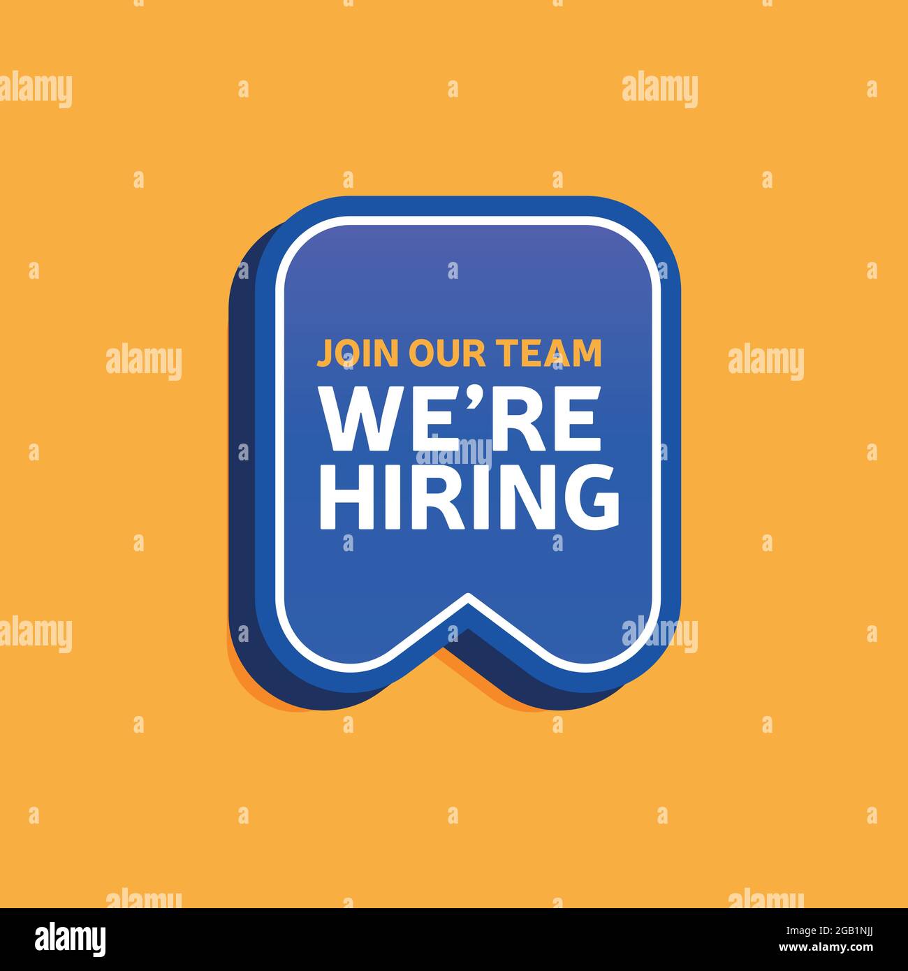 Hiring recruitment design poster. We are hiring brush lettering with ...