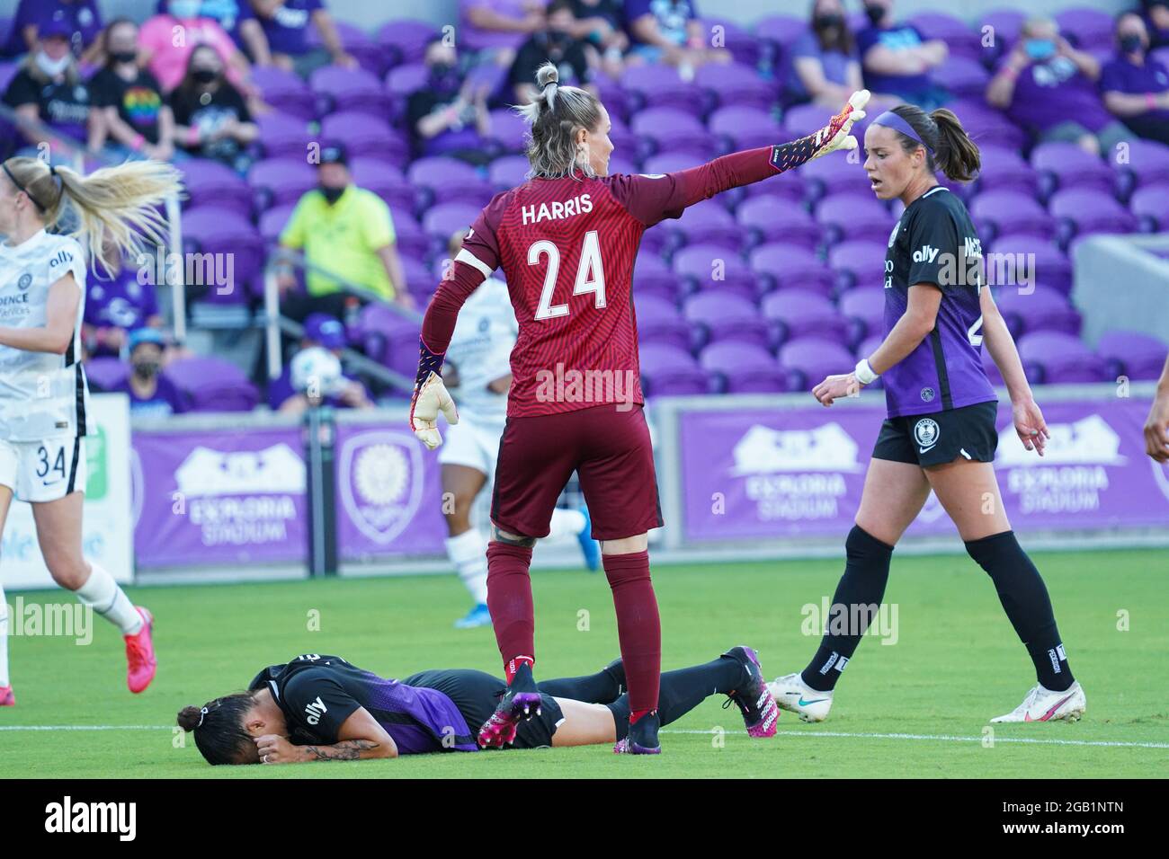 Orlando, Florida, USA, May 26, 2021, Portland Thorns face the Orlando ...