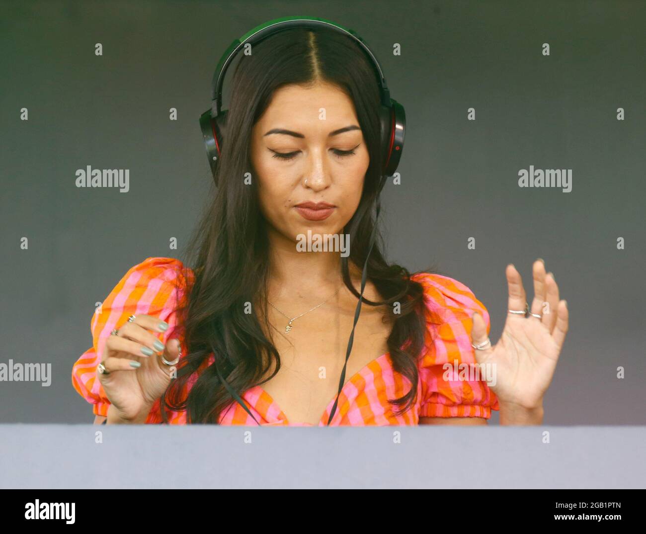 London, UK. 01st Aug, 2021. LONDON, ENGLAND - AUGUST 01:DJ Jess Iszatt ...