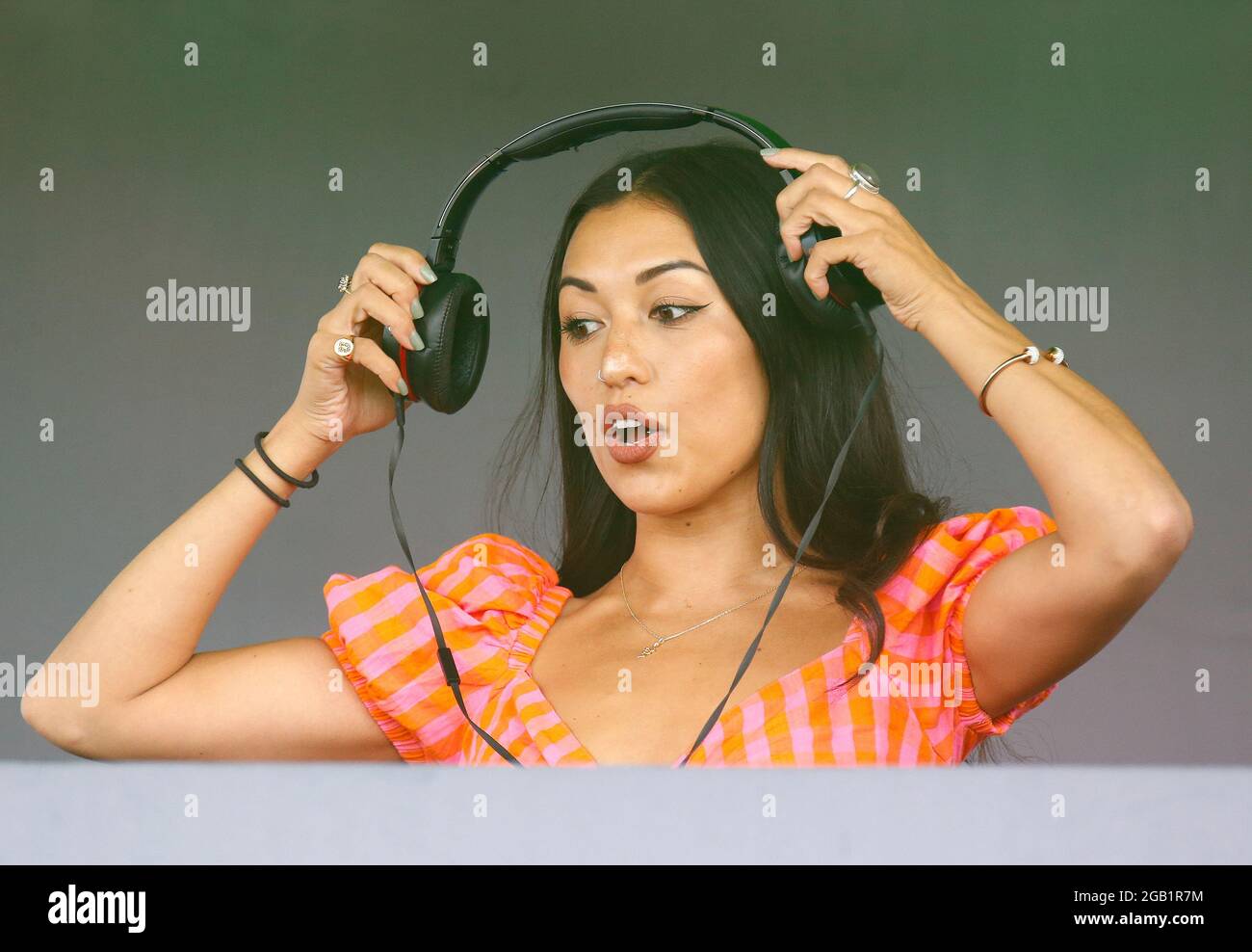 London, UK. 01st Aug, 2021. LONDON, ENGLAND - AUGUST 01:DJ Jess Iszatt ...