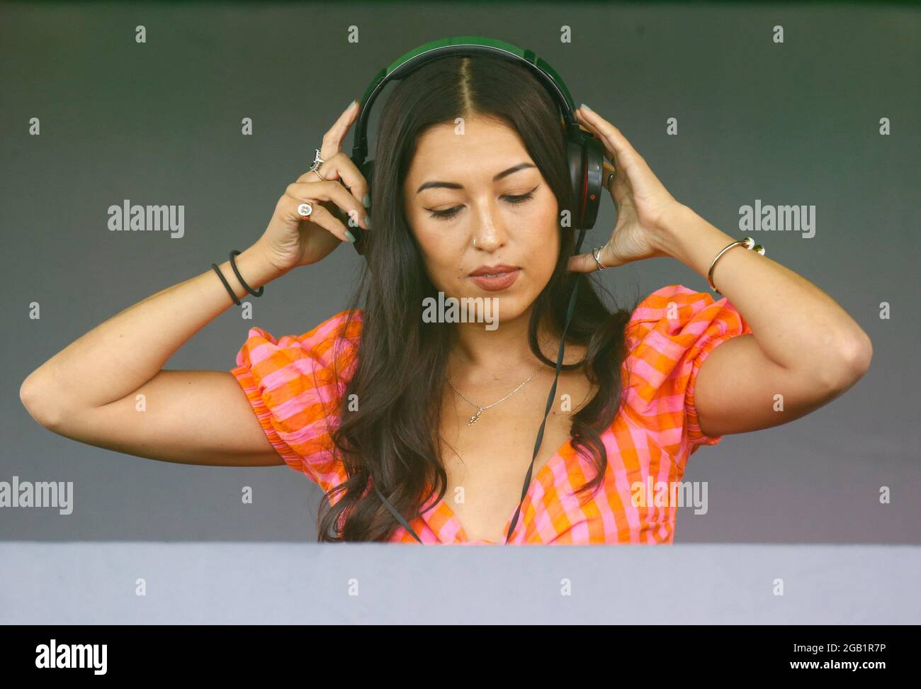 London, UK. 01st Aug, 2021. LONDON, ENGLAND - AUGUST 01:DJ Jess Iszatt ...