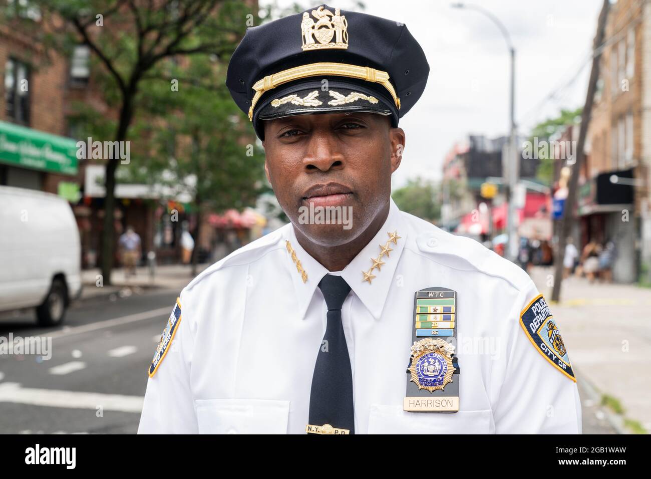 New York, NY - August 1, 2021: NYPD Chief of Department Rodney Harrison ...