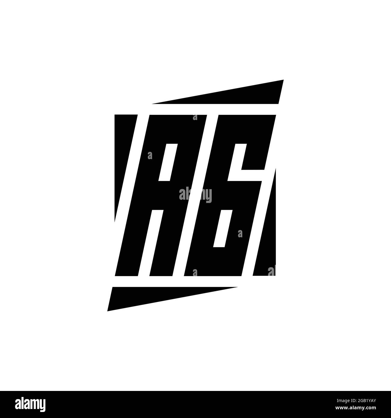 AG Logo monogram with modern style concept design template isolated on white background Stock ...