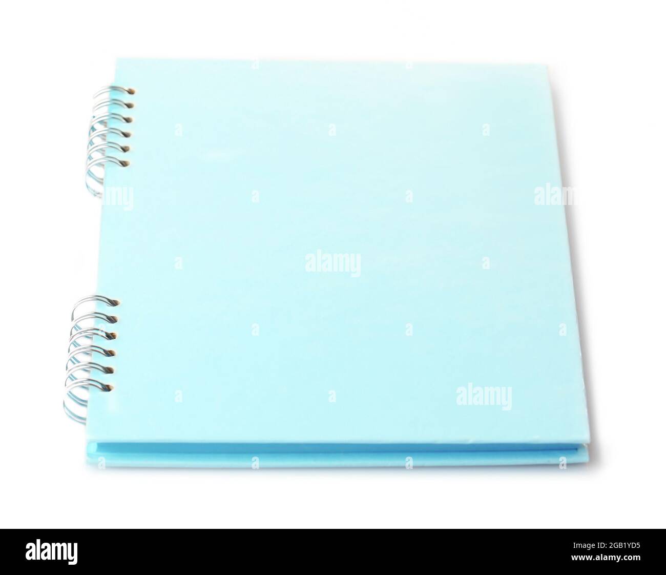 A spiral notebook, isolated on white background Stock Photo - Alamy