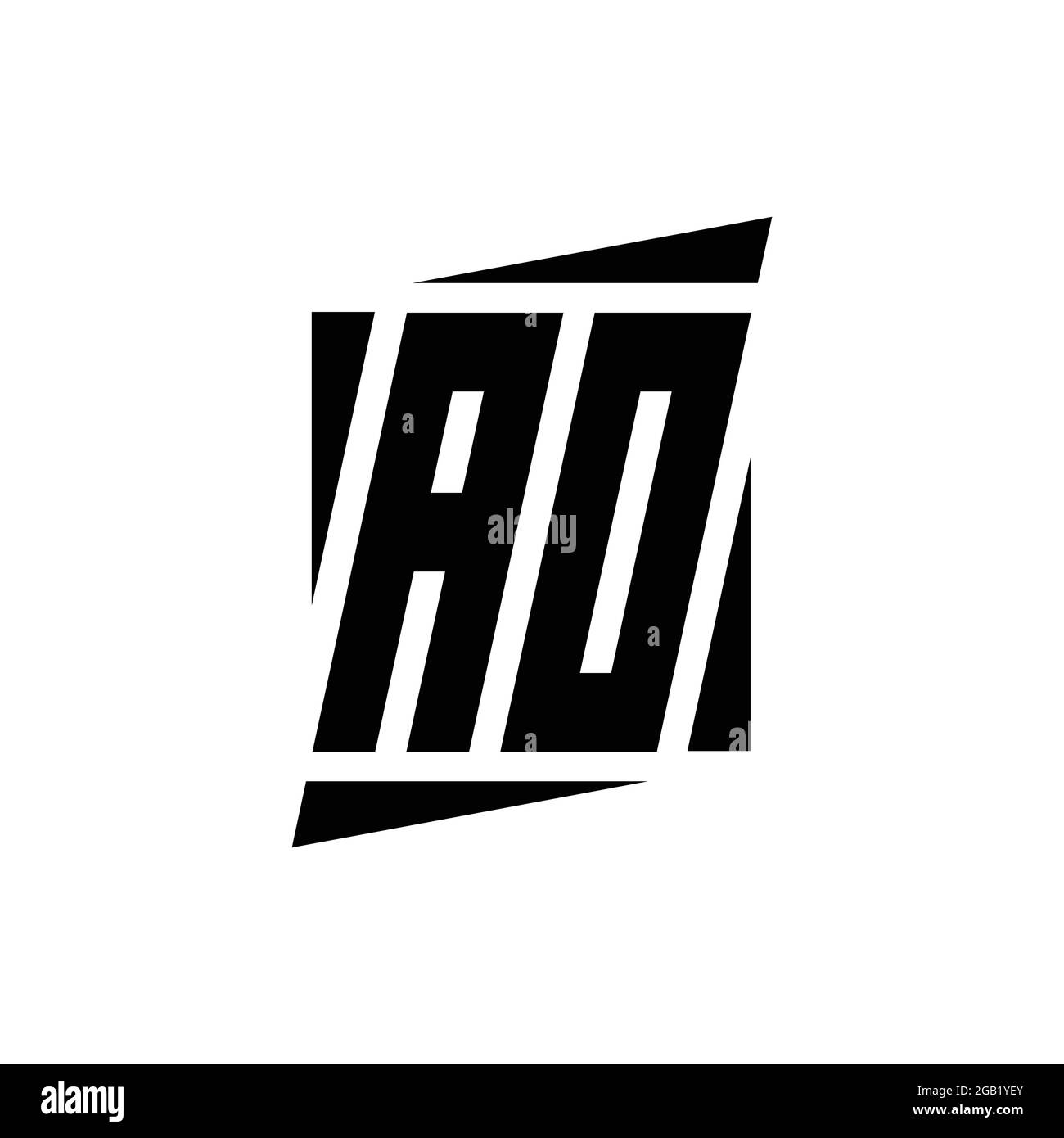 AO Logo monogram with modern style concept design template isolated on ...