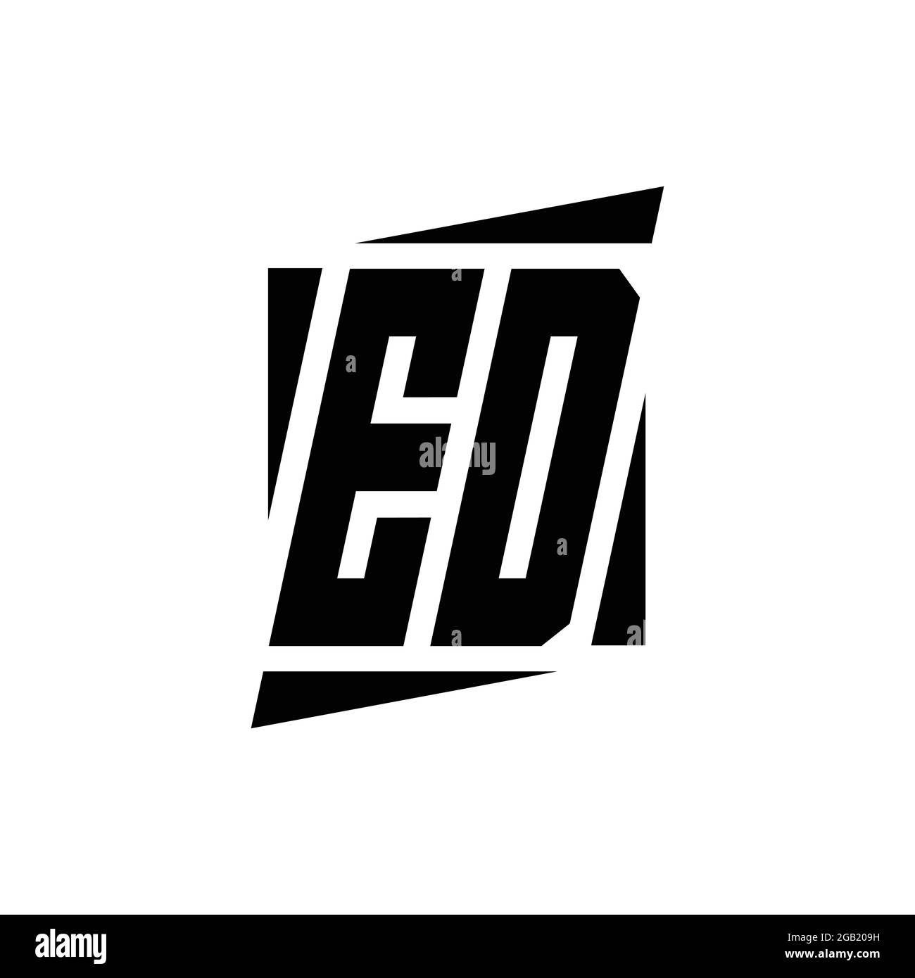ED Logo monogram with modern style concept design template isolated on ...