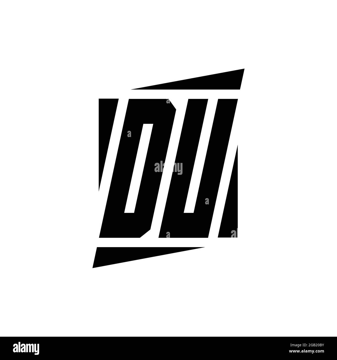 DU Logo monogram with modern style concept design template isolated on ... DU Logo monogram with modern style concept design template isolated on ...