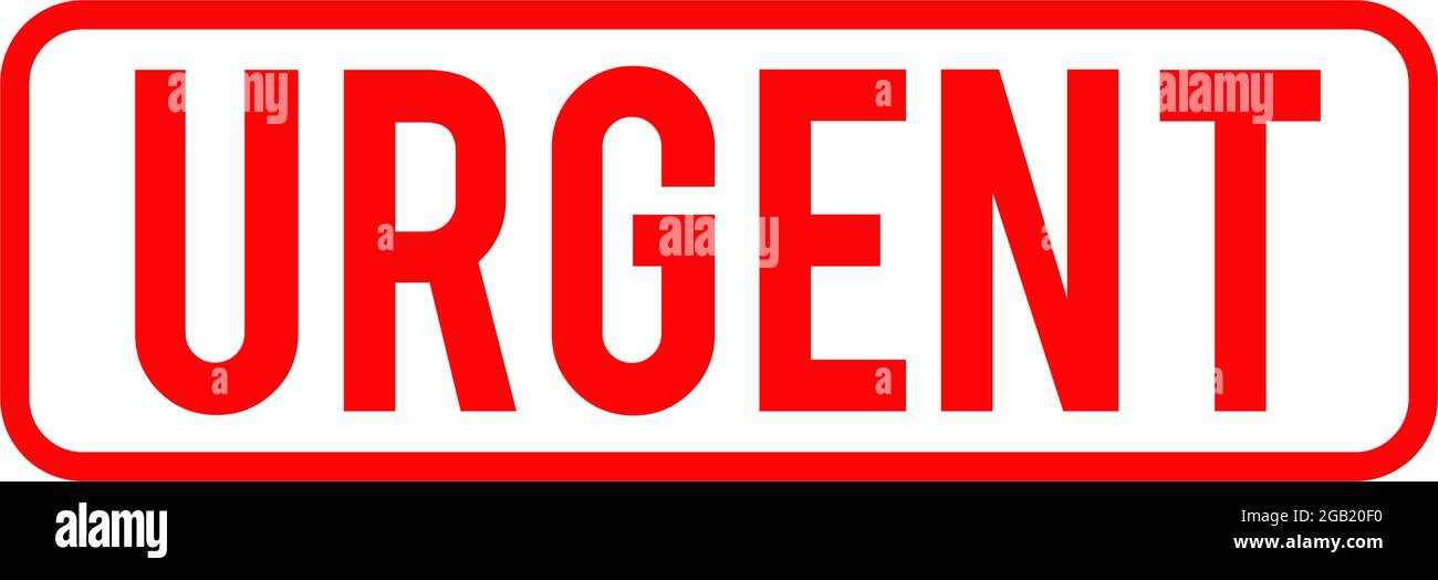 Urgent sign icon logo design vector template Stock Vector Image & Art ...