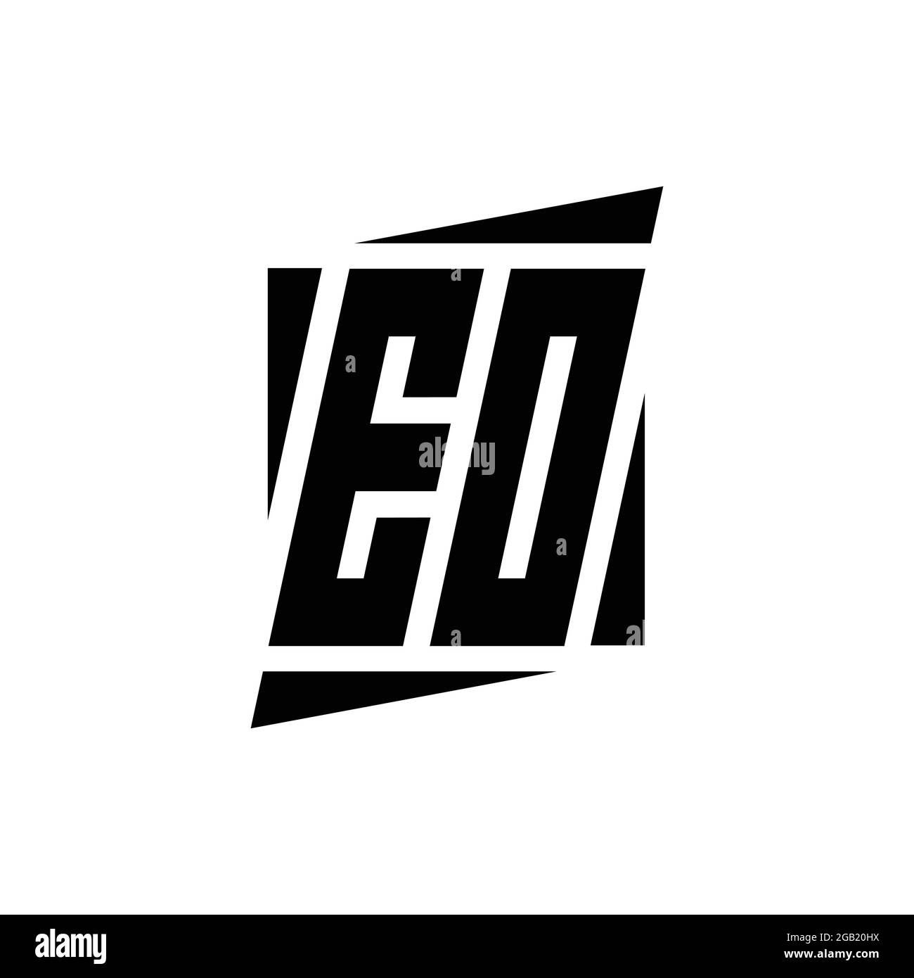 EO Logo monogram with modern style concept design template isolated on ...