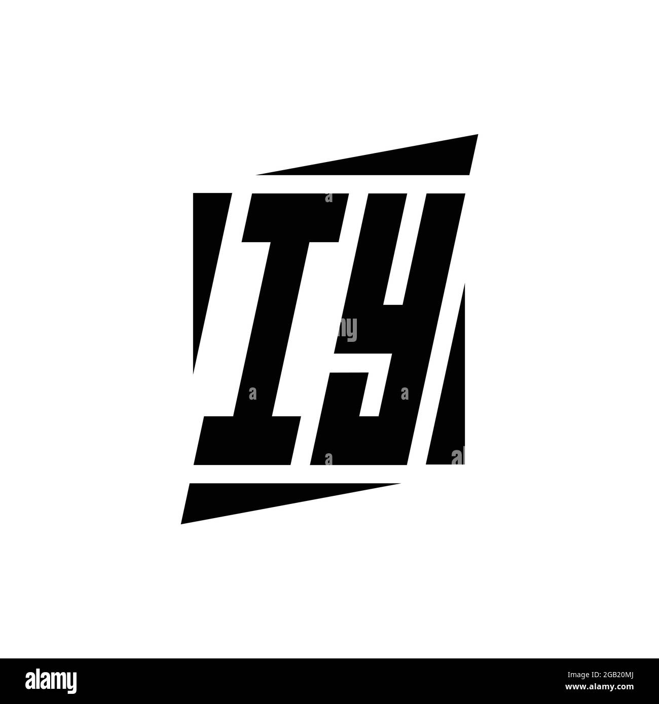 IY Logo monogram with modern style concept design template isolated on ...